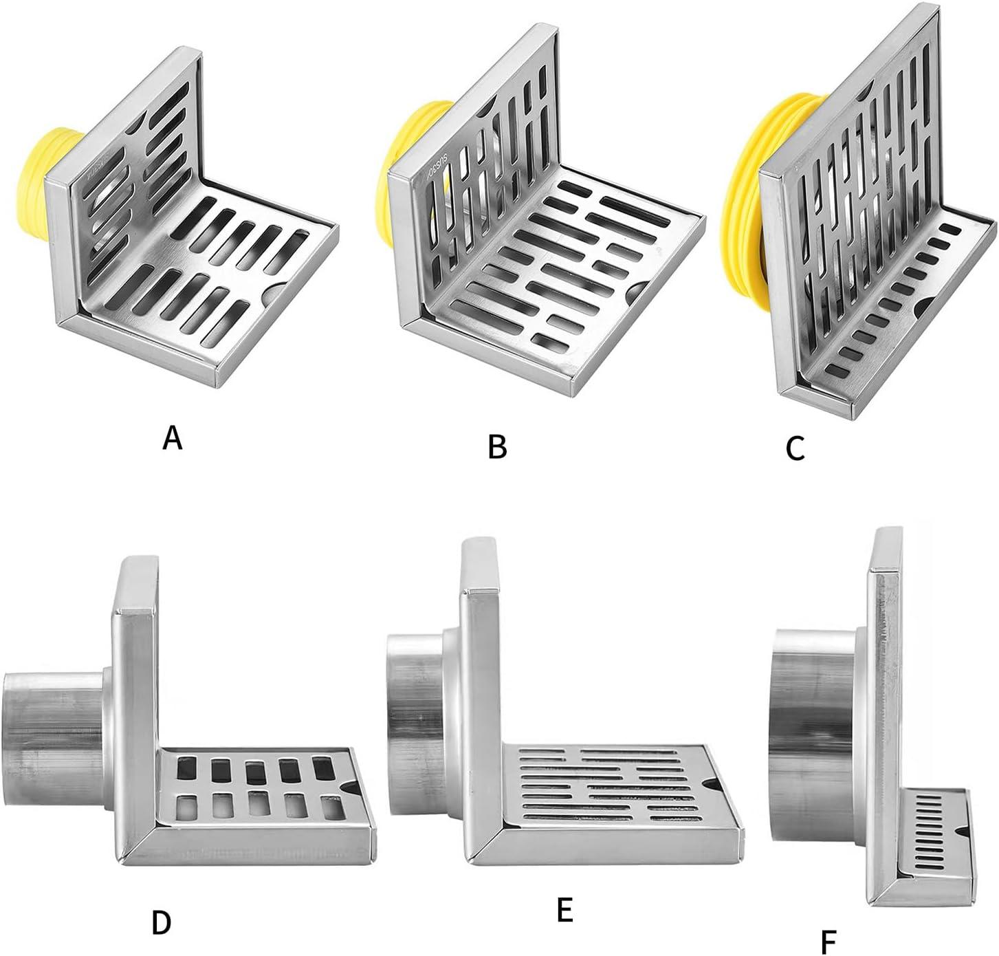 Anti-wear L Stainless Steel Bathroom Tile Insert Floor Drainer Square ...