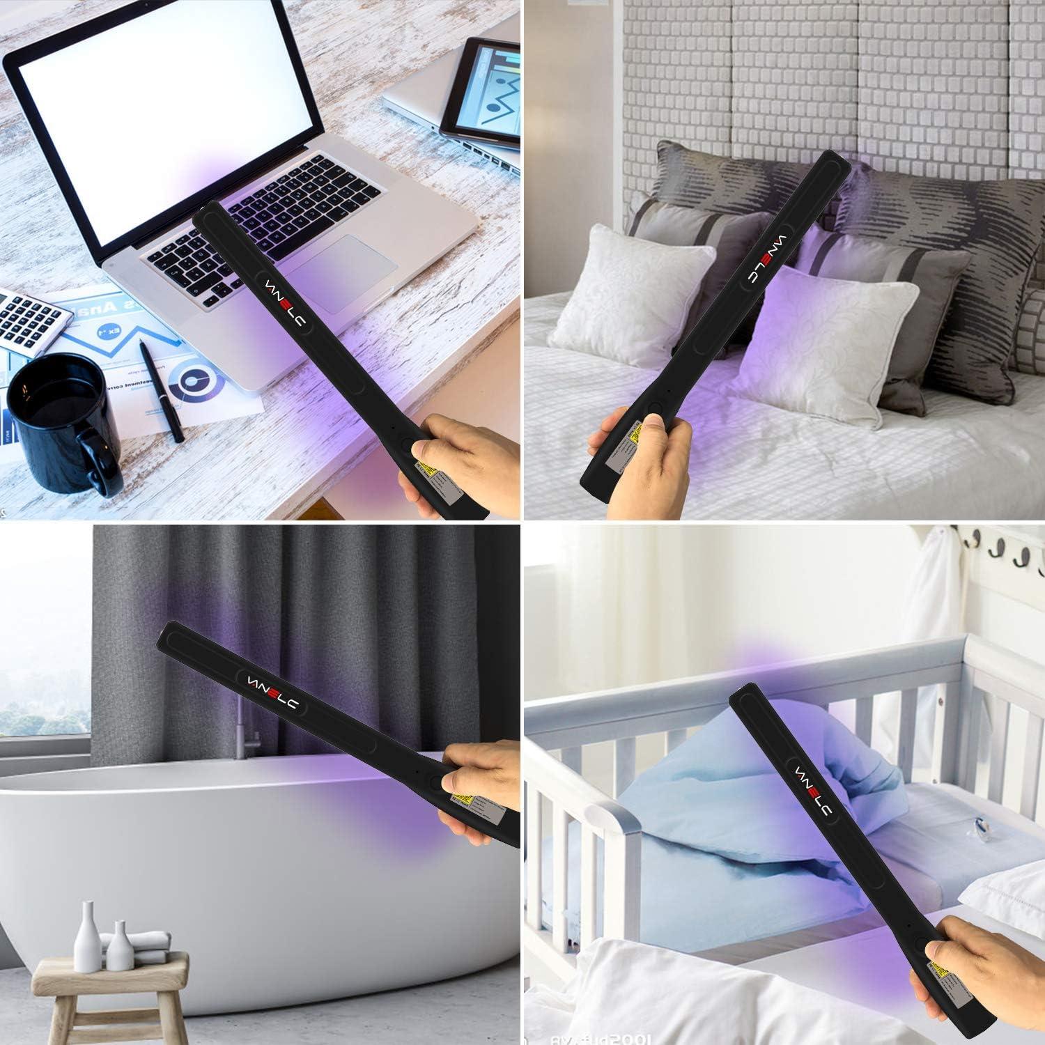 VANELC UVC Light Sanitizer Wand - Portable UV Sanitizer for Handheld ...