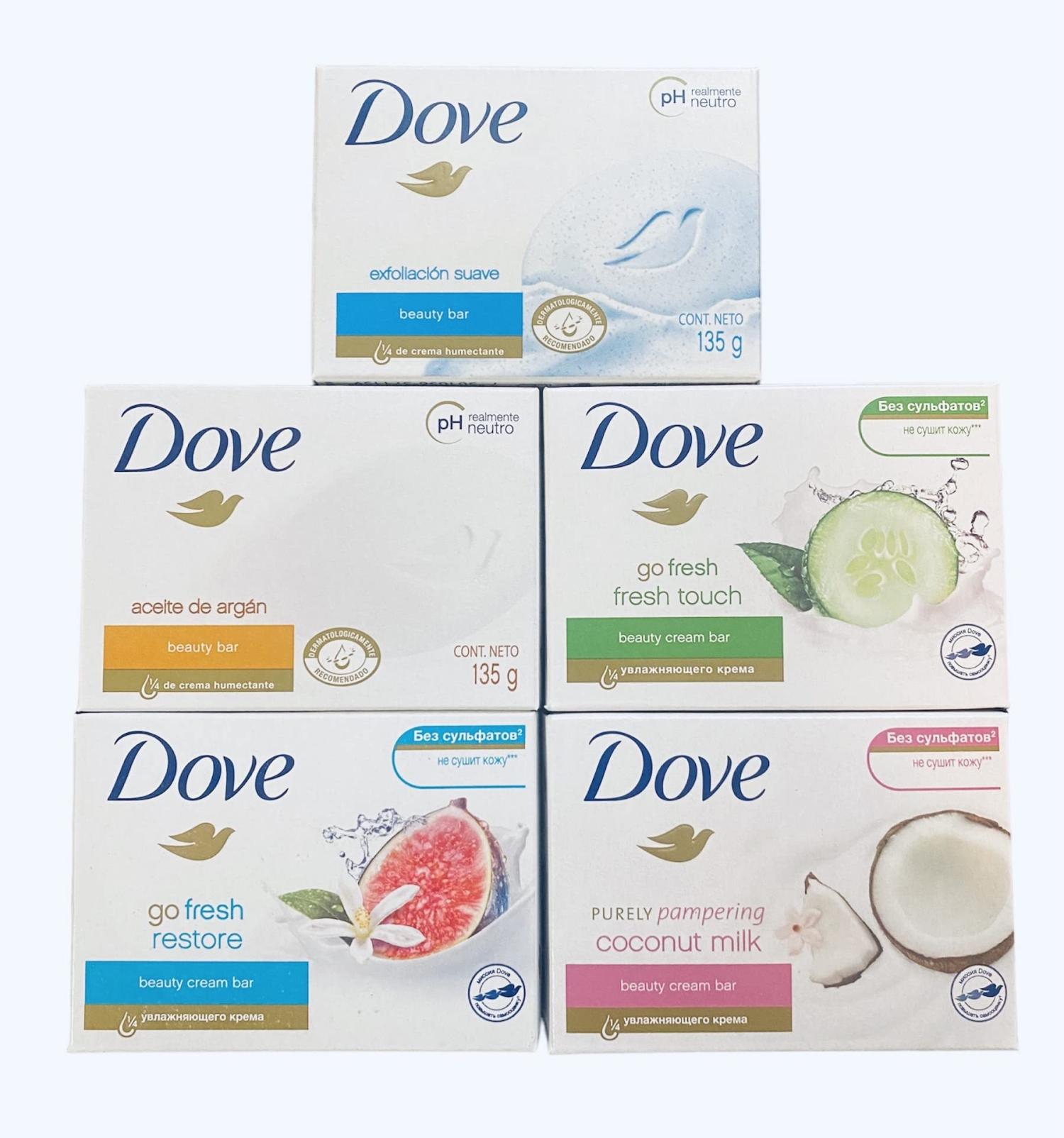Dove Beauty Bars Variety Pack - 5 Different Scents - 4.75 oz ...