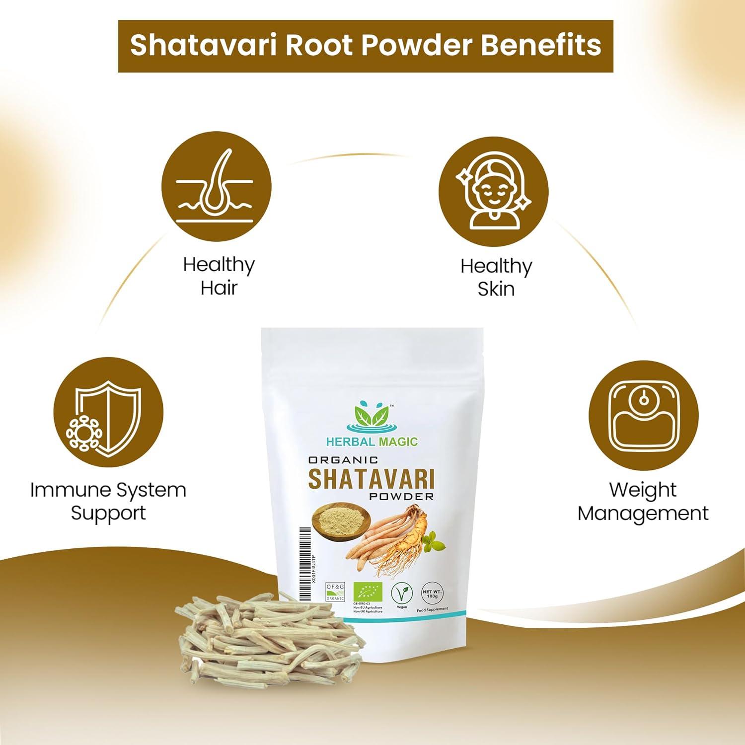 Organic Shatavari Root Powder - Ayurvedic Superfood Combo with Milk ...
