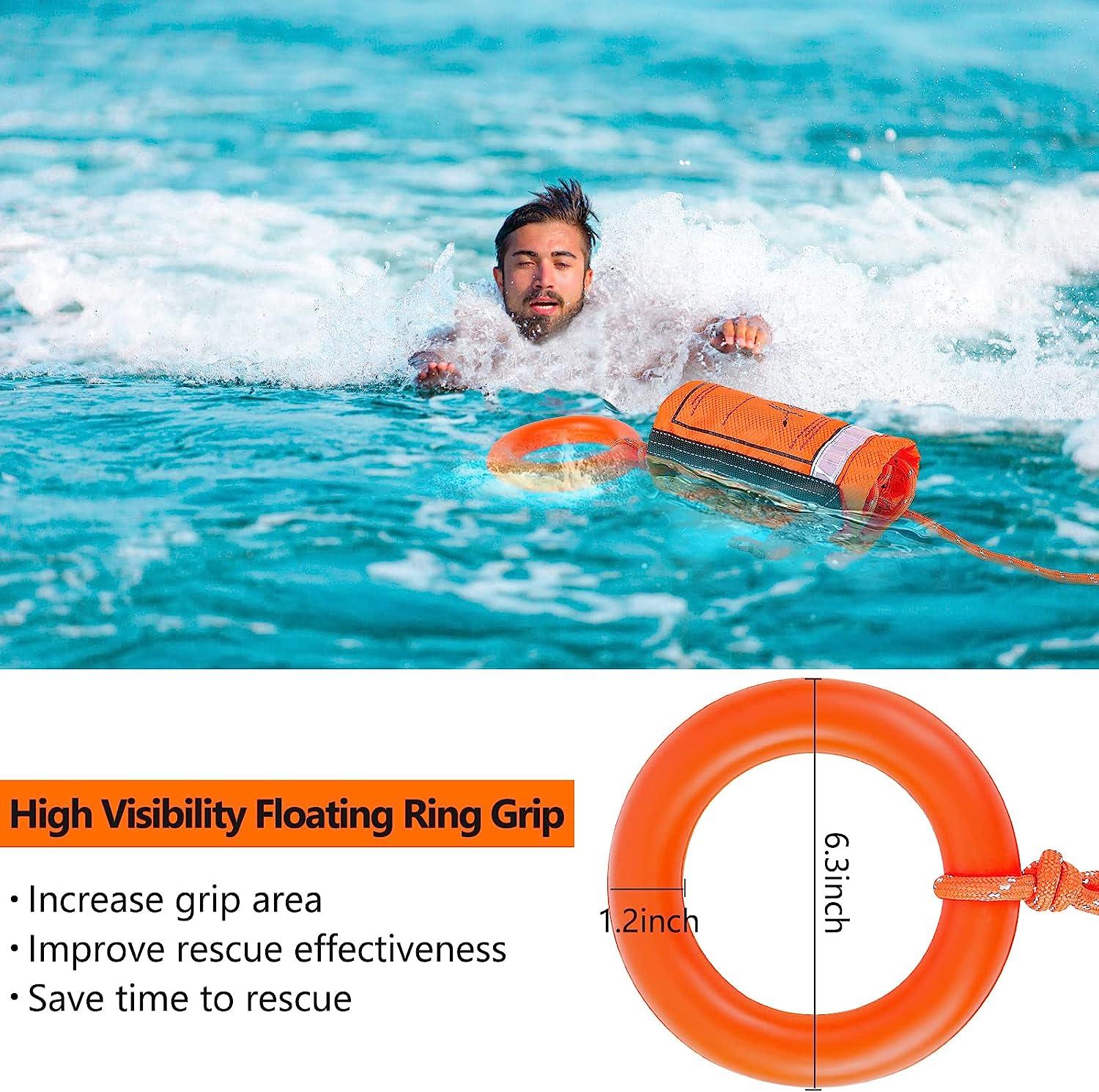 NTR Water Rescue Throw Bag - 70ft, 3/10 Inch Rope, 1844lbs Tensile ...