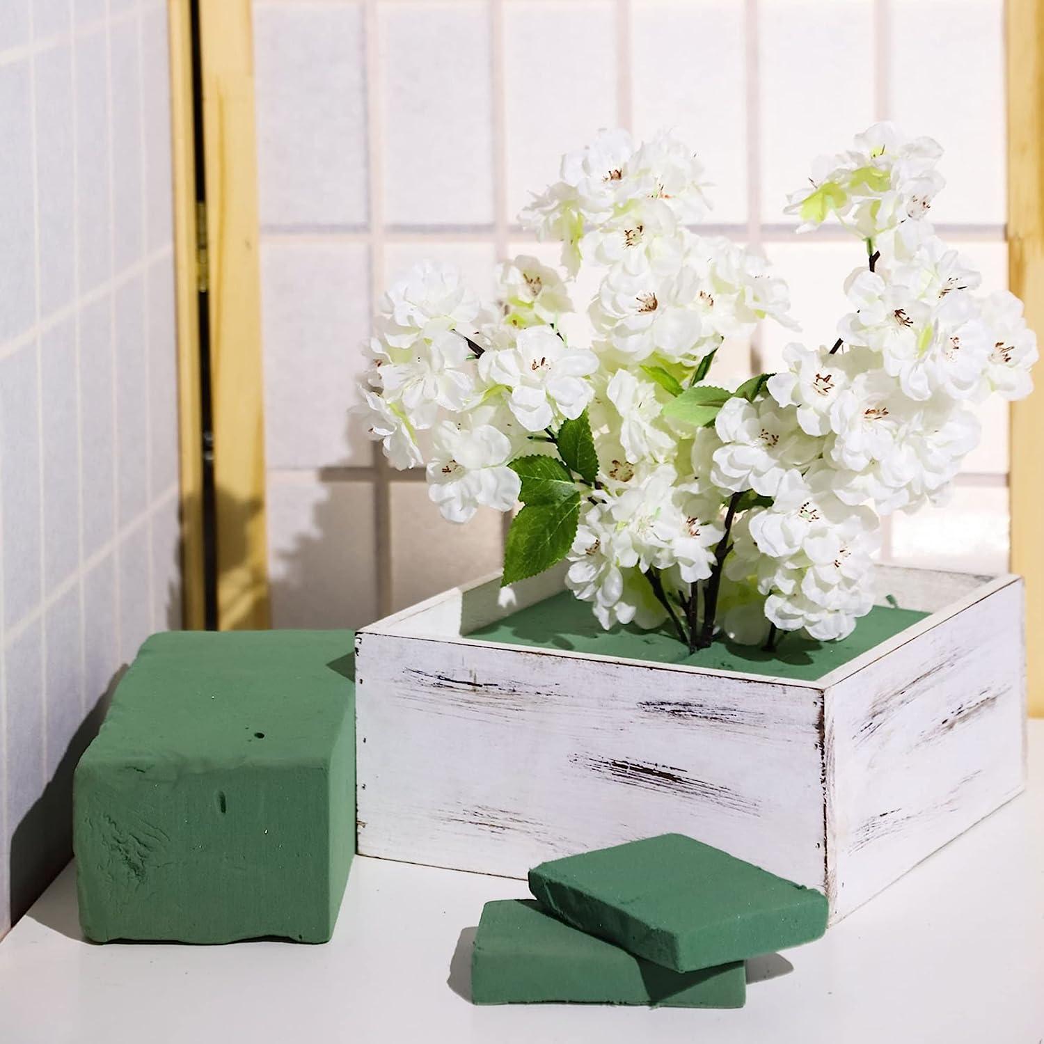 Floral Foam Blocks (4 Bricks) - Green Wet Florist Foam for Fresh and ...