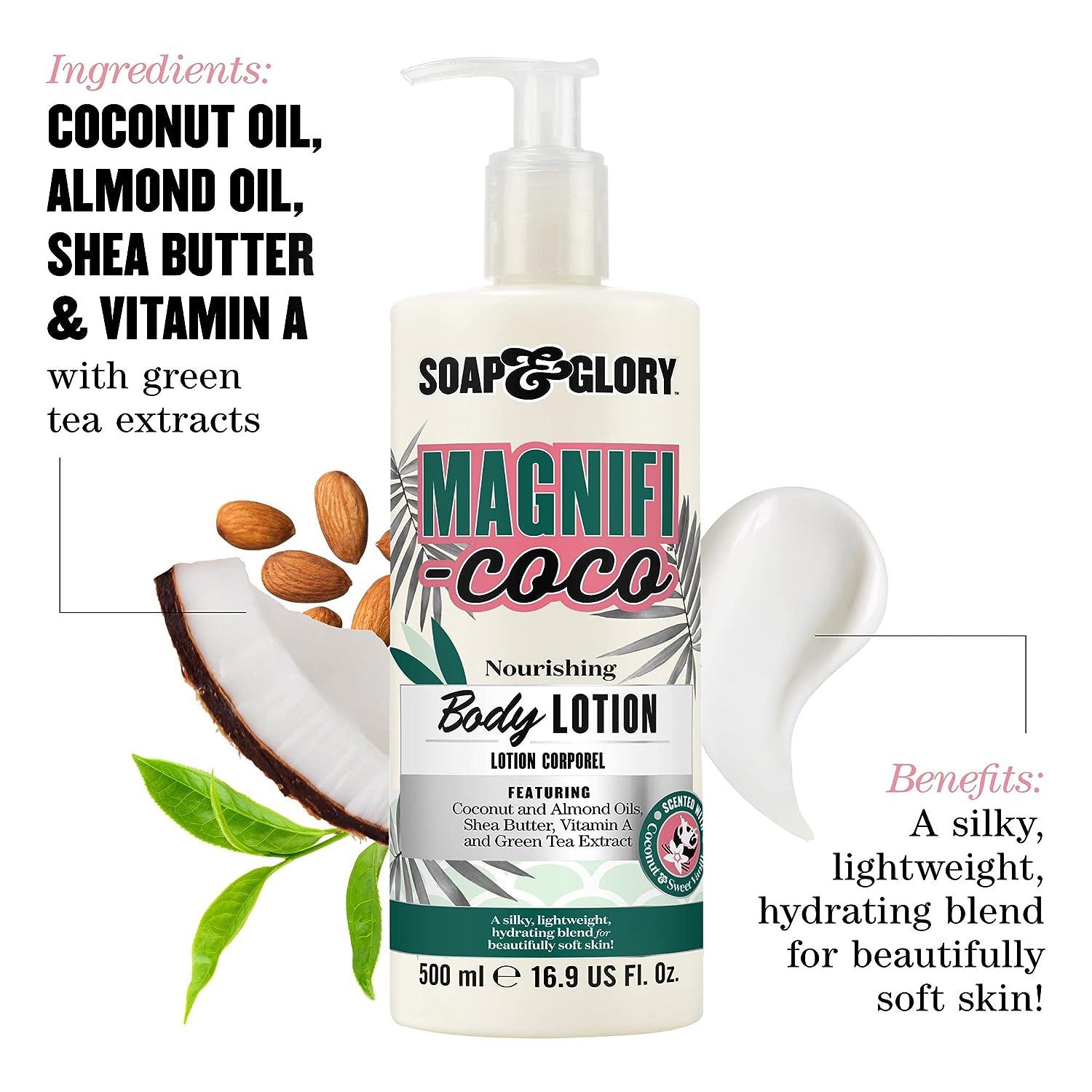Soap & Glory Magnifi-Coco Coconut Moisturizing Body Lotion - Vitamin A ...