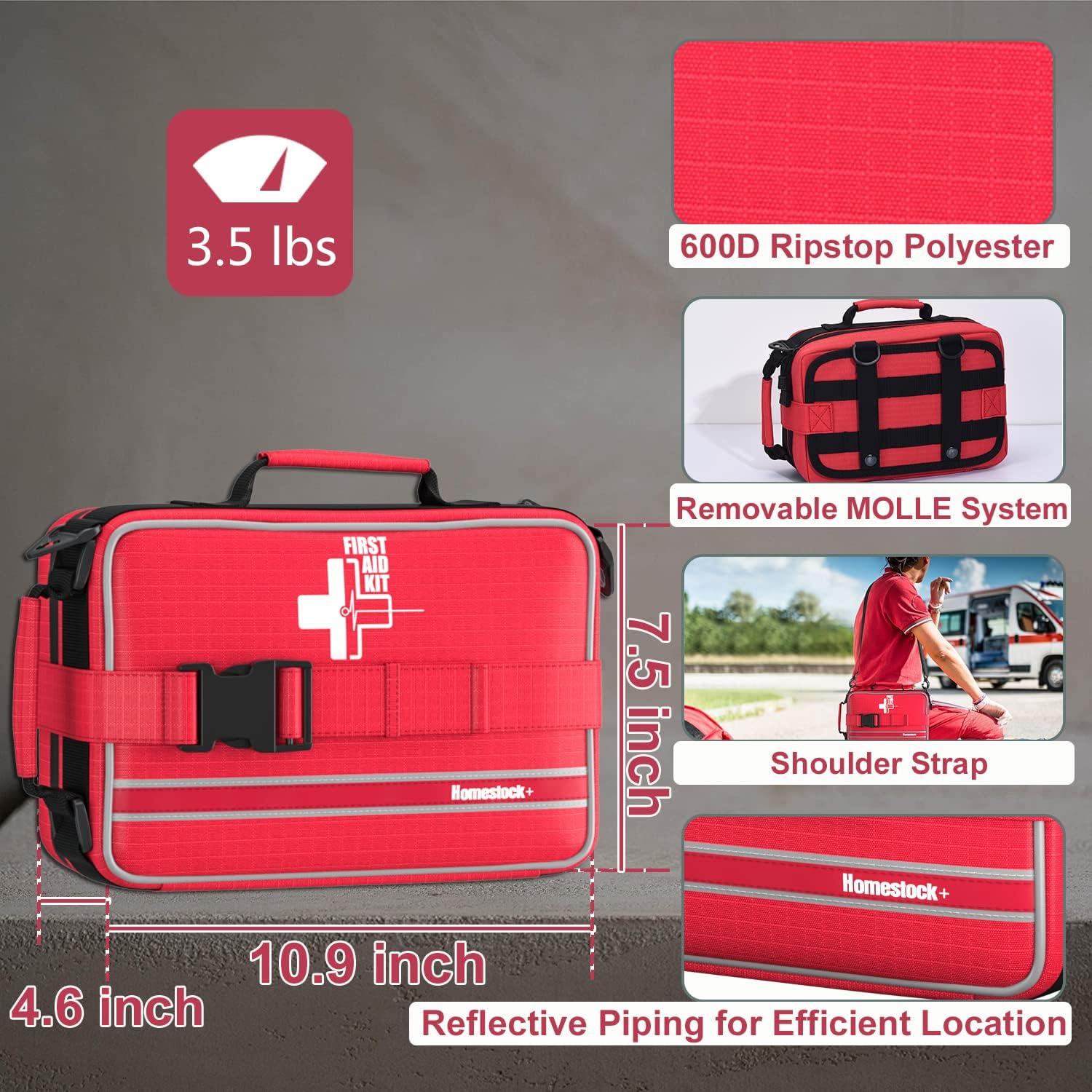 2023 Upgrade Advanced First Aid Kit - 230 Piece Comprehensive Trauma ...
