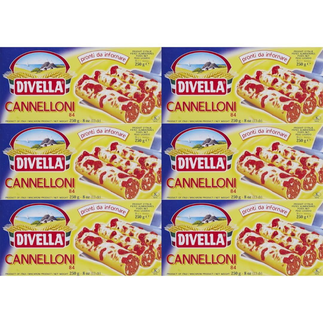 Divella Cannelloni Pasta Tubes 250g N. 84 (6x250g) | Buy Now with ...