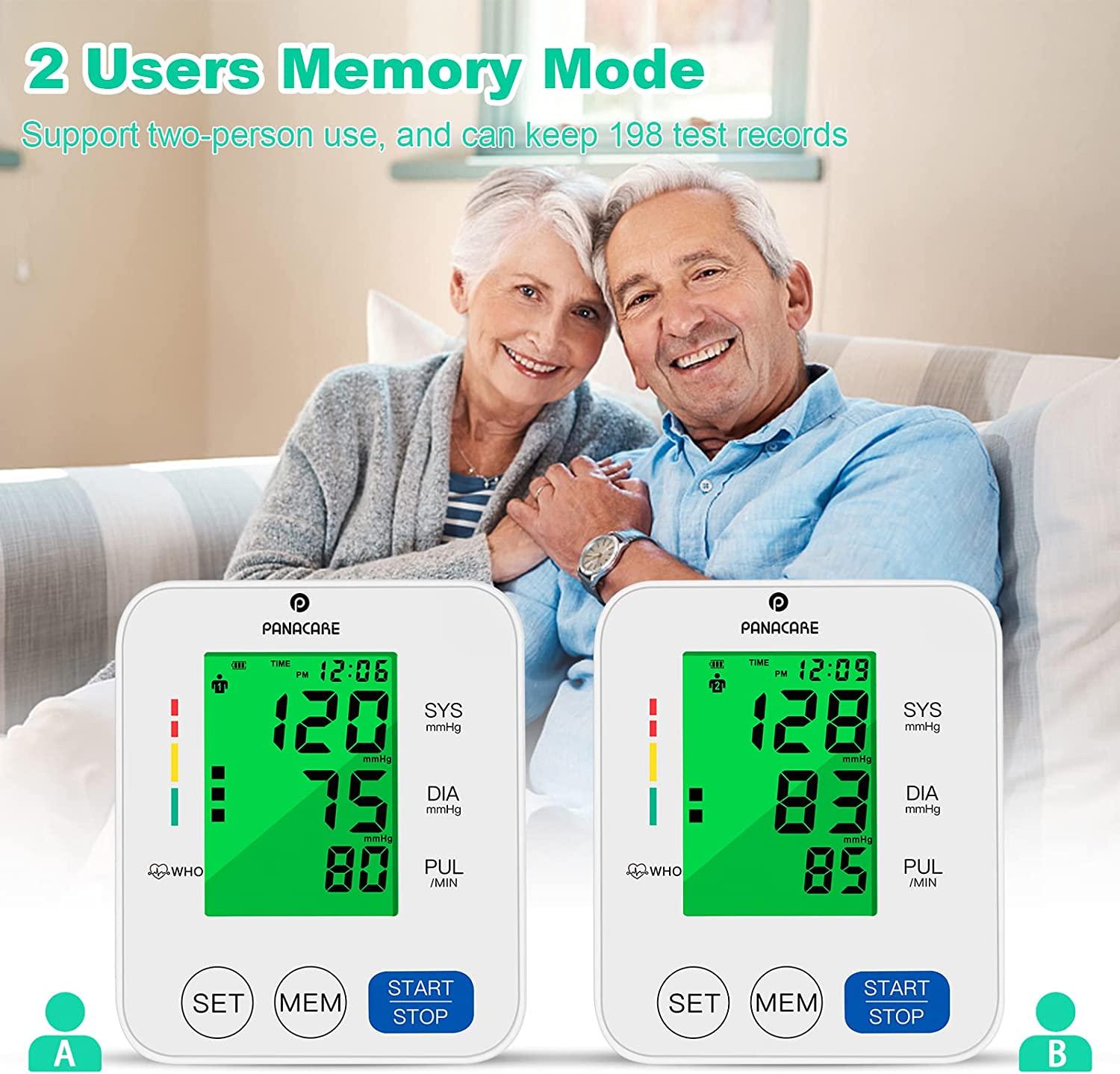 PANACARE Automatic Upper Arm Blood Pressure Monitor - Accurate Digital ...