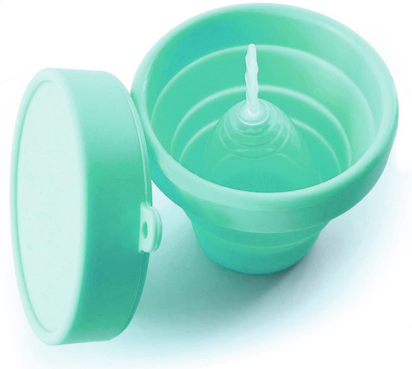 Collapsible Silicone Cup for Menstrual Cups - Travel-Friendly ...