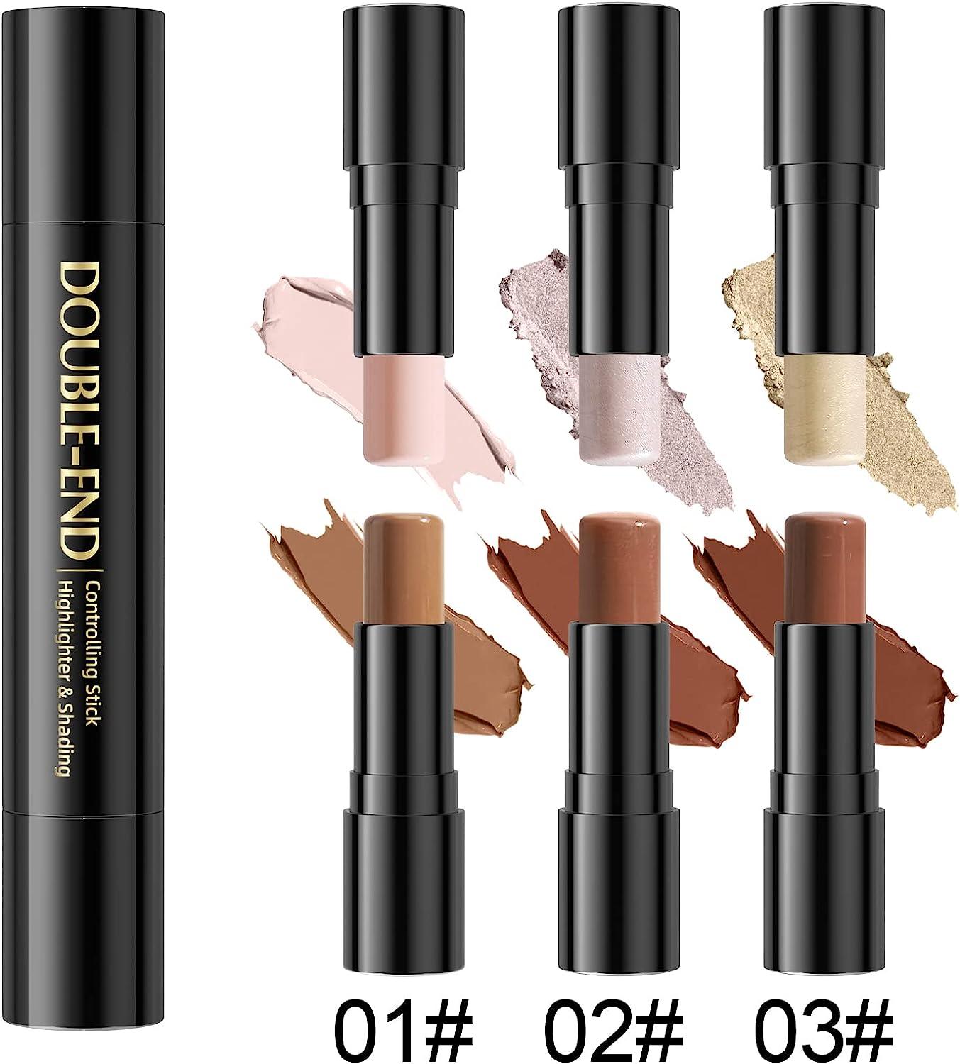 Contour Stick Cream Highlight & Contour Makeup 2-in-1 Wonder Stick ...