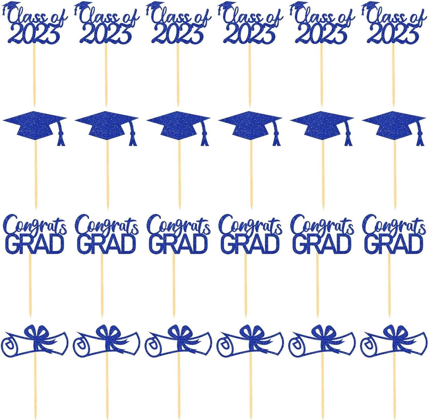 Rianpesn Class of 2023 Cupcake Toppers | Graduation Cupcake Toppers ...