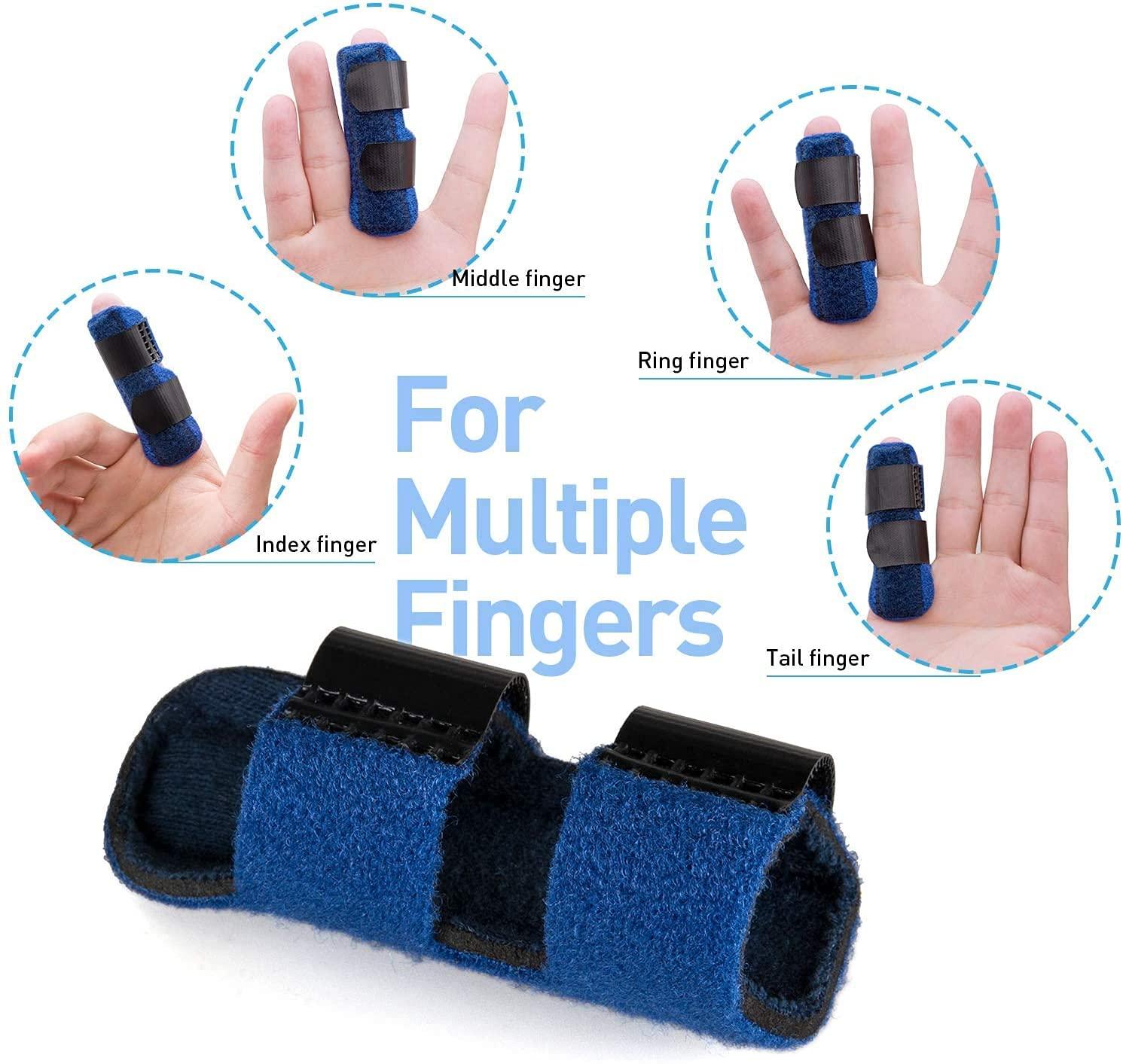 6PCS Trigger Finger Splints - Finger Brace & Support for Straightening ...