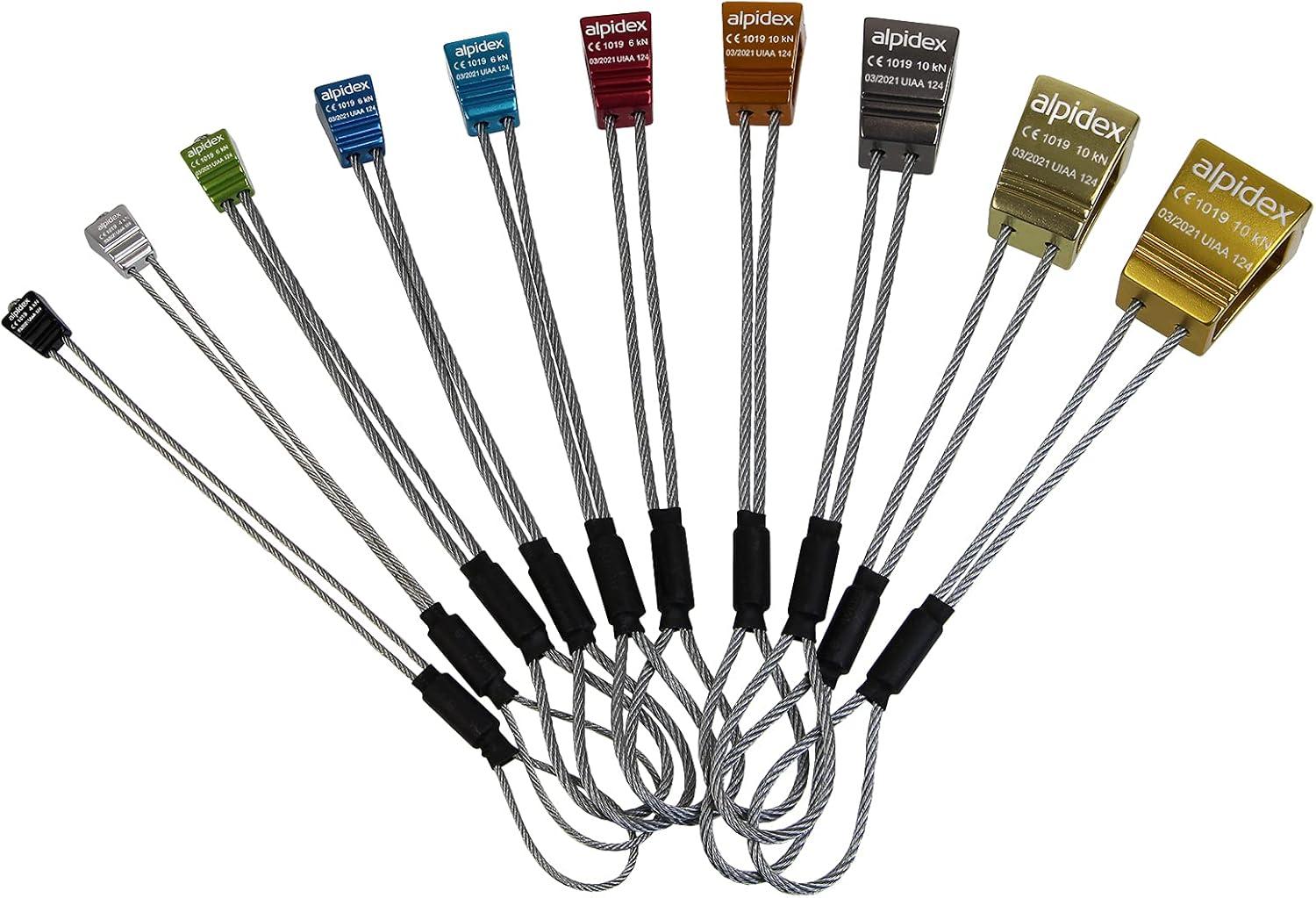 ALPIDEX 10-Piece Climbing Chocks Set | Size 1-10 Safety Clamping ...
