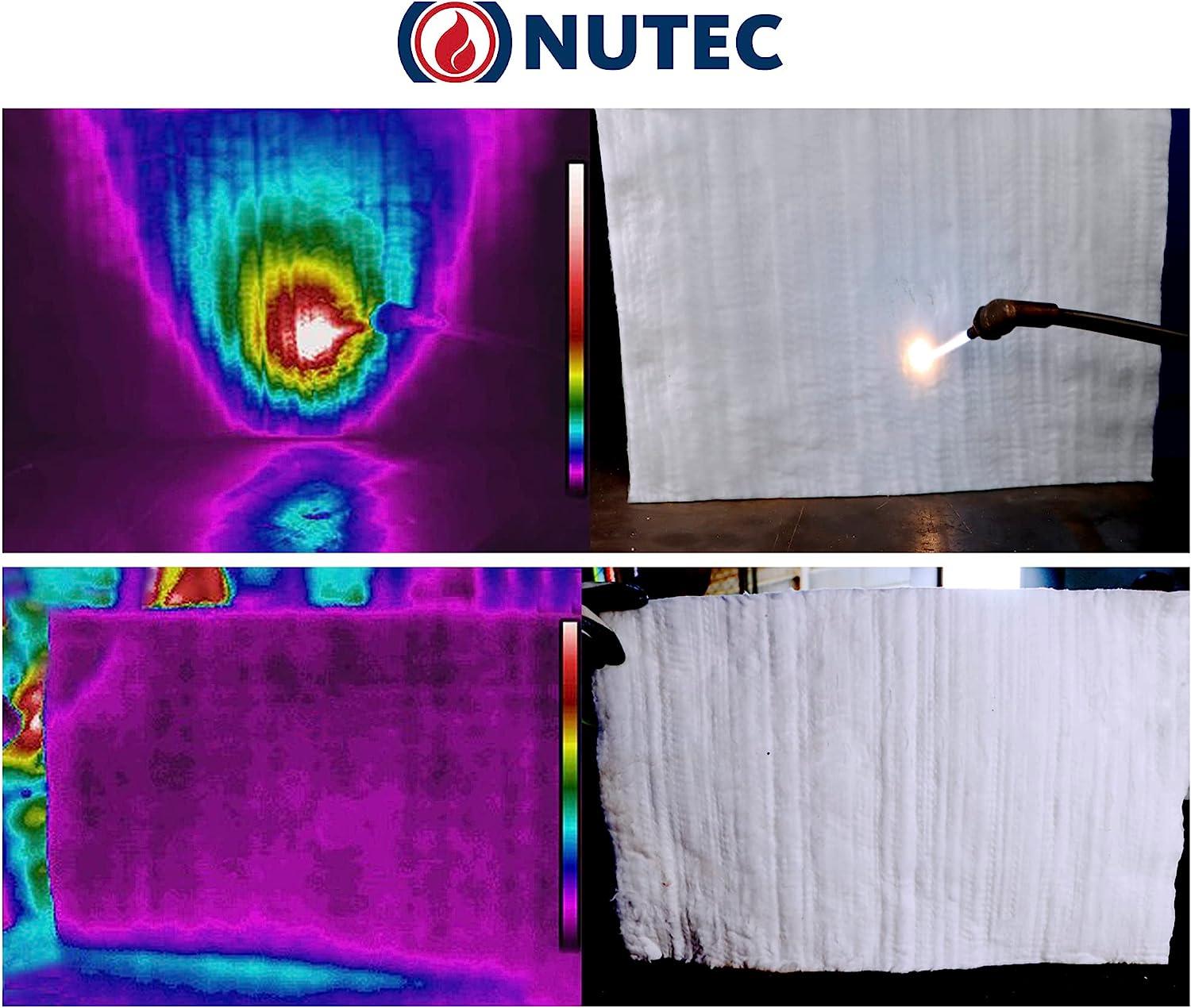 Nutec MaxWool Ceramic Fiber Insulating Blanket 1" x 24" x 60" High ...