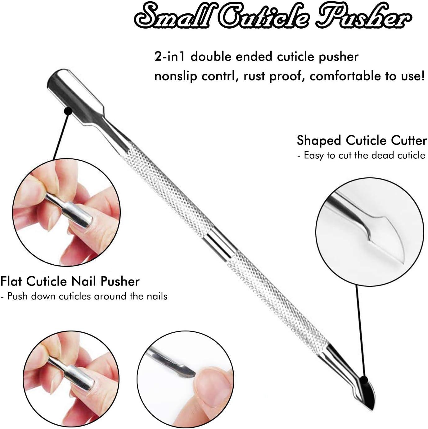 4 Pcs Cuticle Trimmer Set - Nail Cuticle Pusher, Cutter, Nipper ...