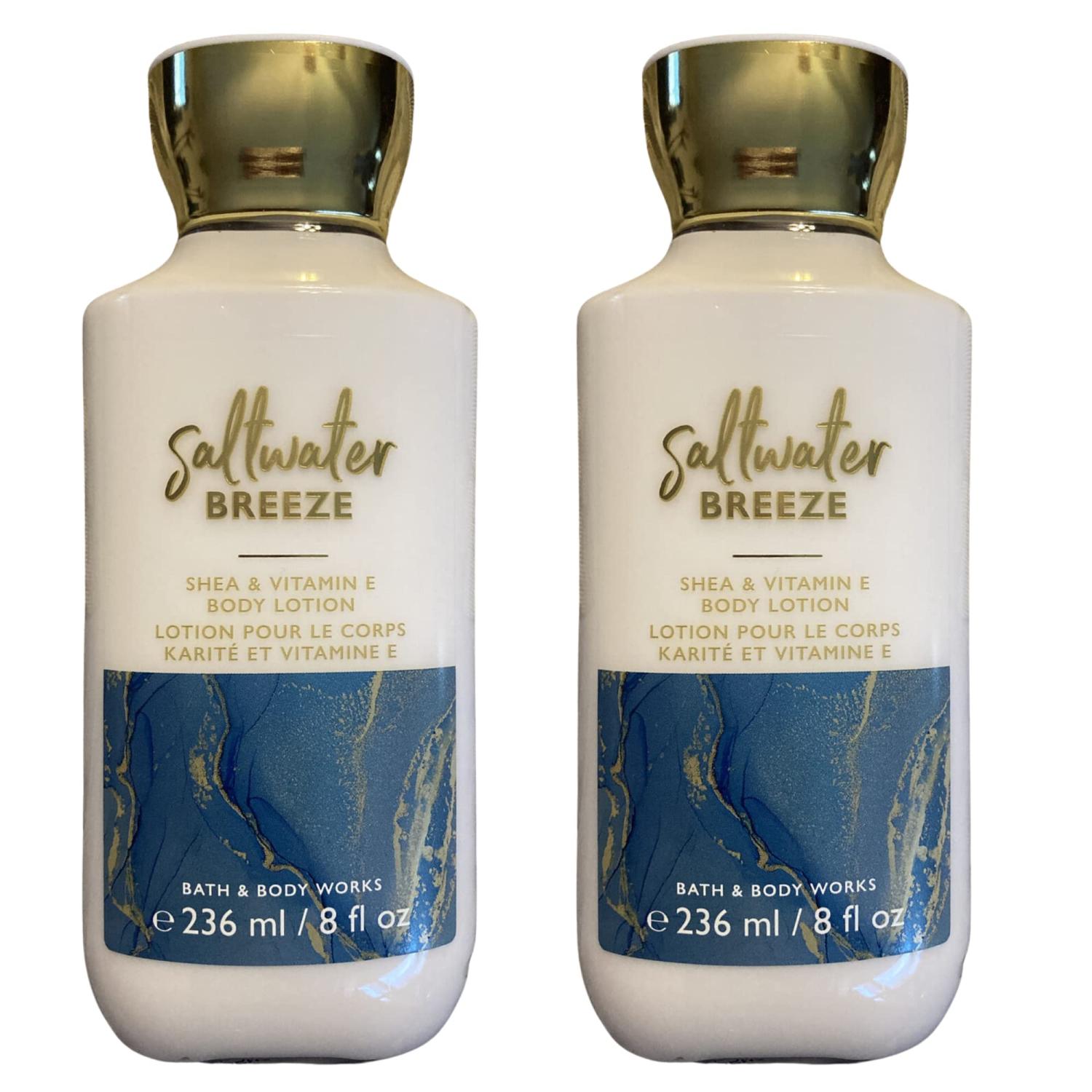 Bath and Body Works Saltwater Breeze Gift Set - 2 Pack 8 Fl Oz Lotion ...