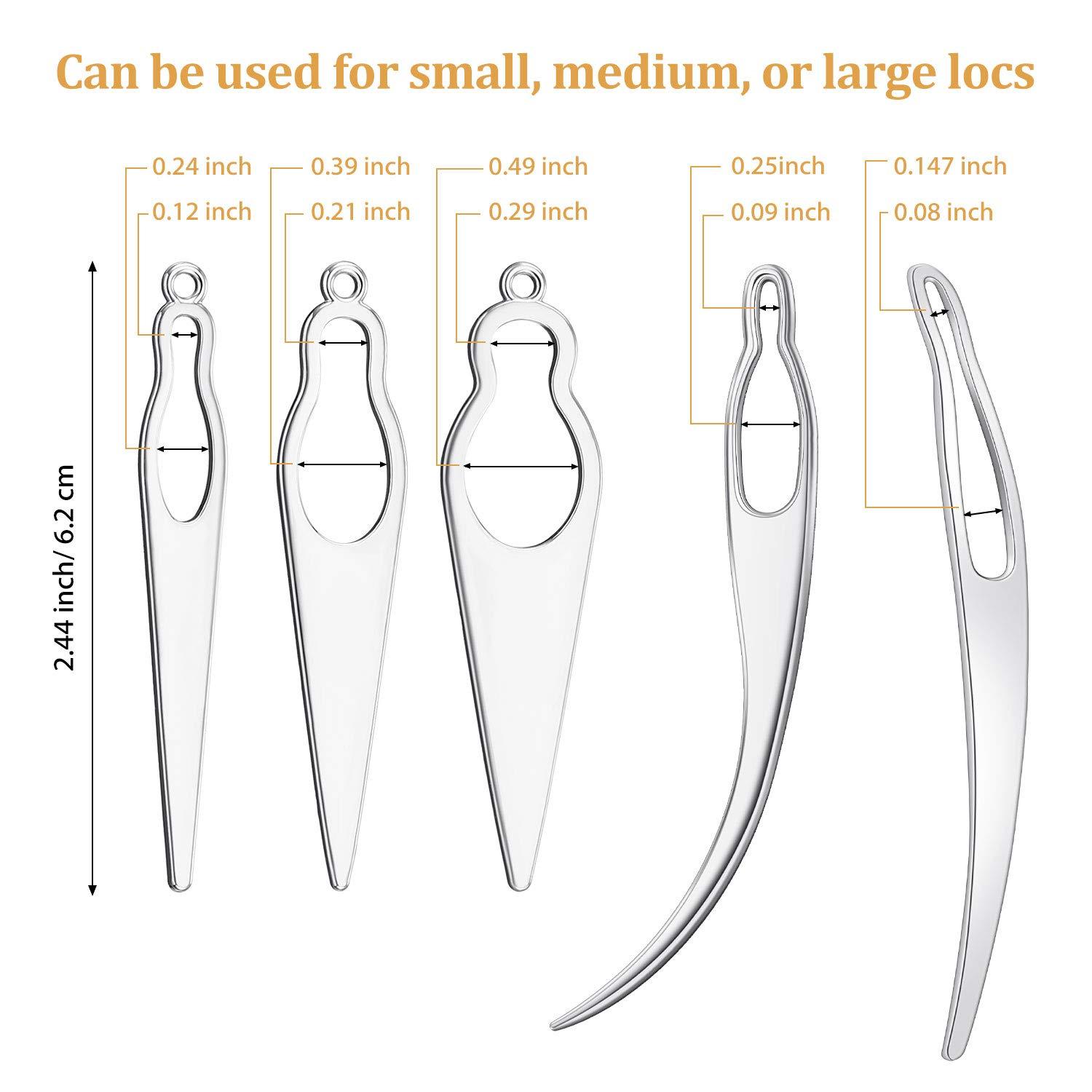 8-Piece Dreadlocks Interlocking Crochet Needle Tool Set for Easy Loc ...