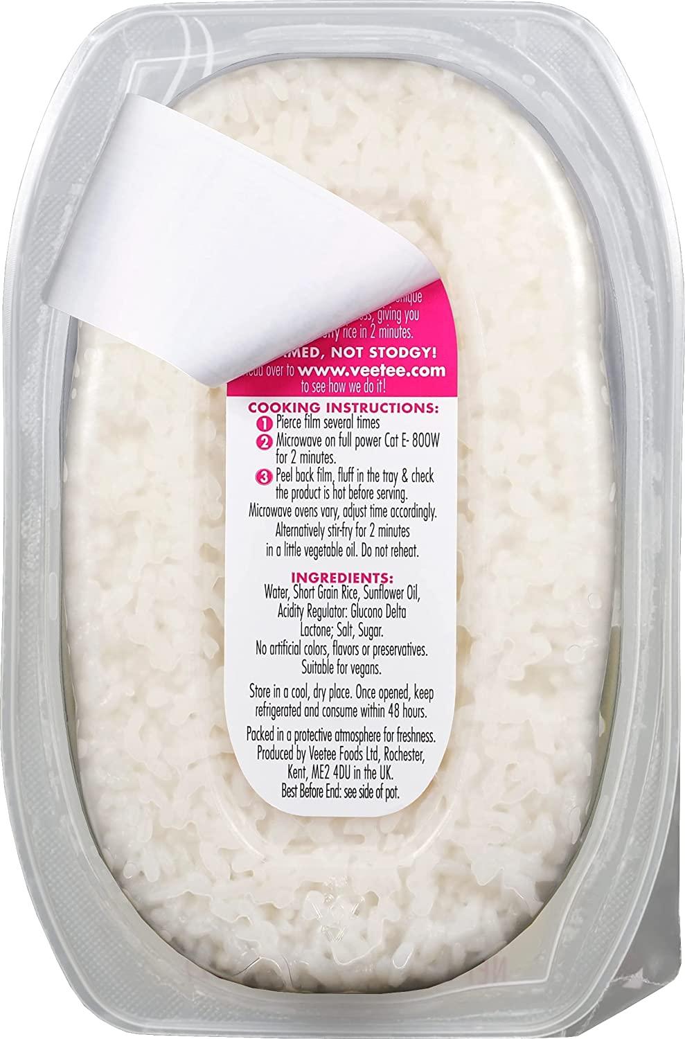 Veetee Heat & Eat Sticky Rice - Microwavable Minute Rice - Gluten Free ...