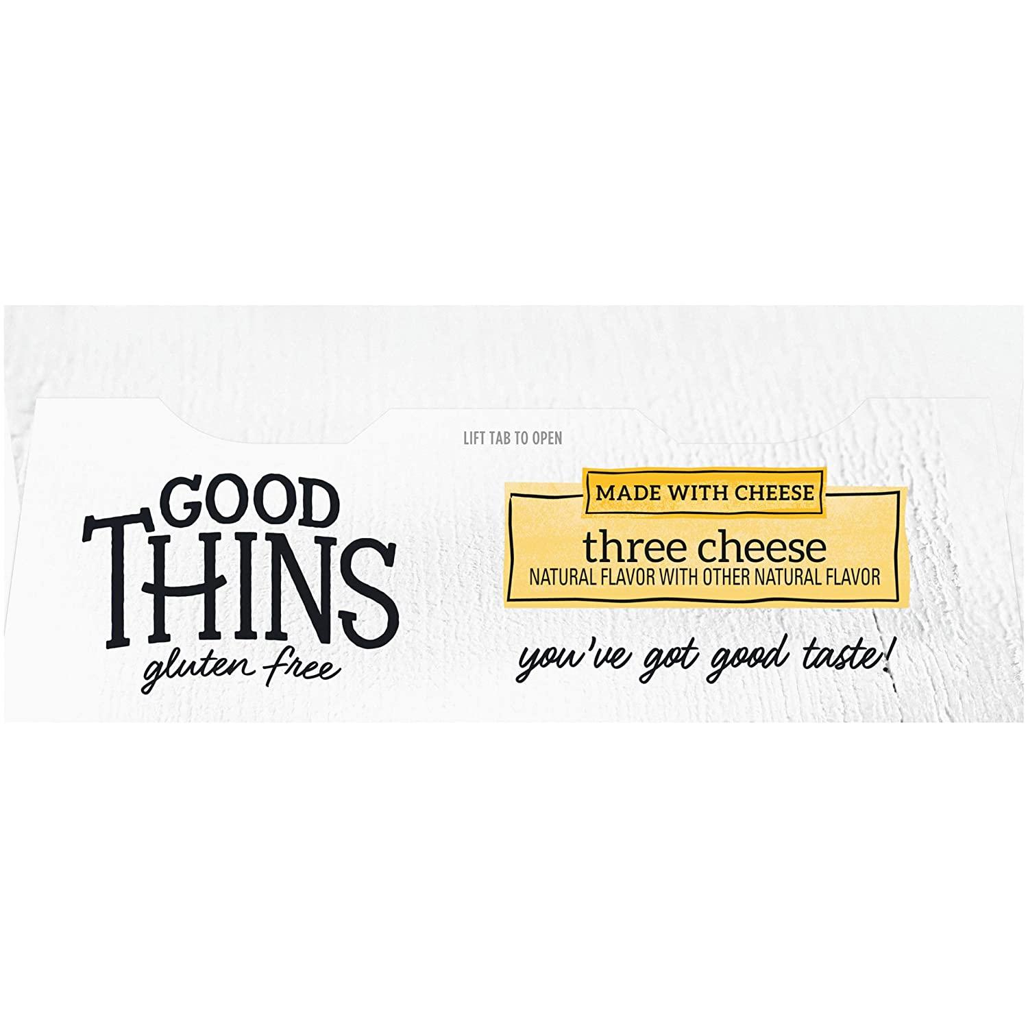 Good Thins Three Cheese Rice Crackers - 3.5oz Cheddar (Gluten-Free ...