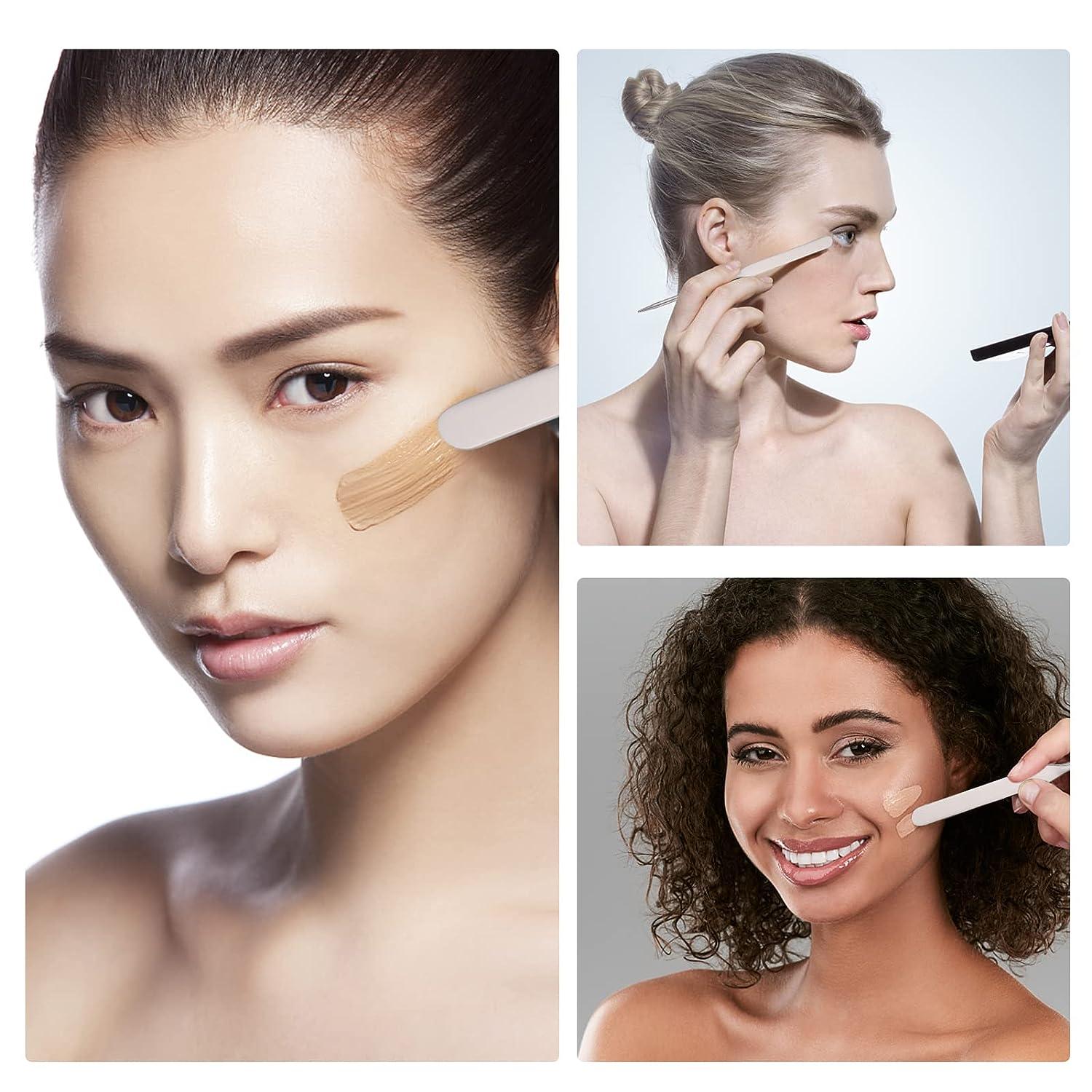 6Pcs Stainless Steel Makeup Spatula Set | Korean Foundation Palette ...