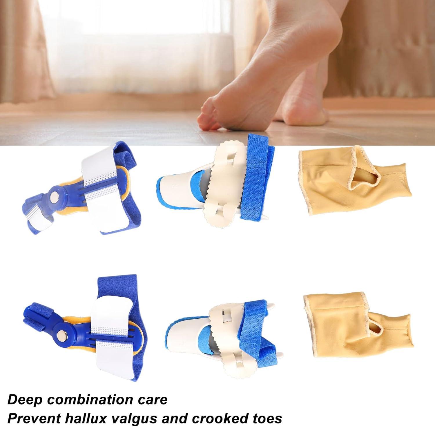 Adjustable Day Night Toe Corrector Set for Bunion Relief - Big Toe ...