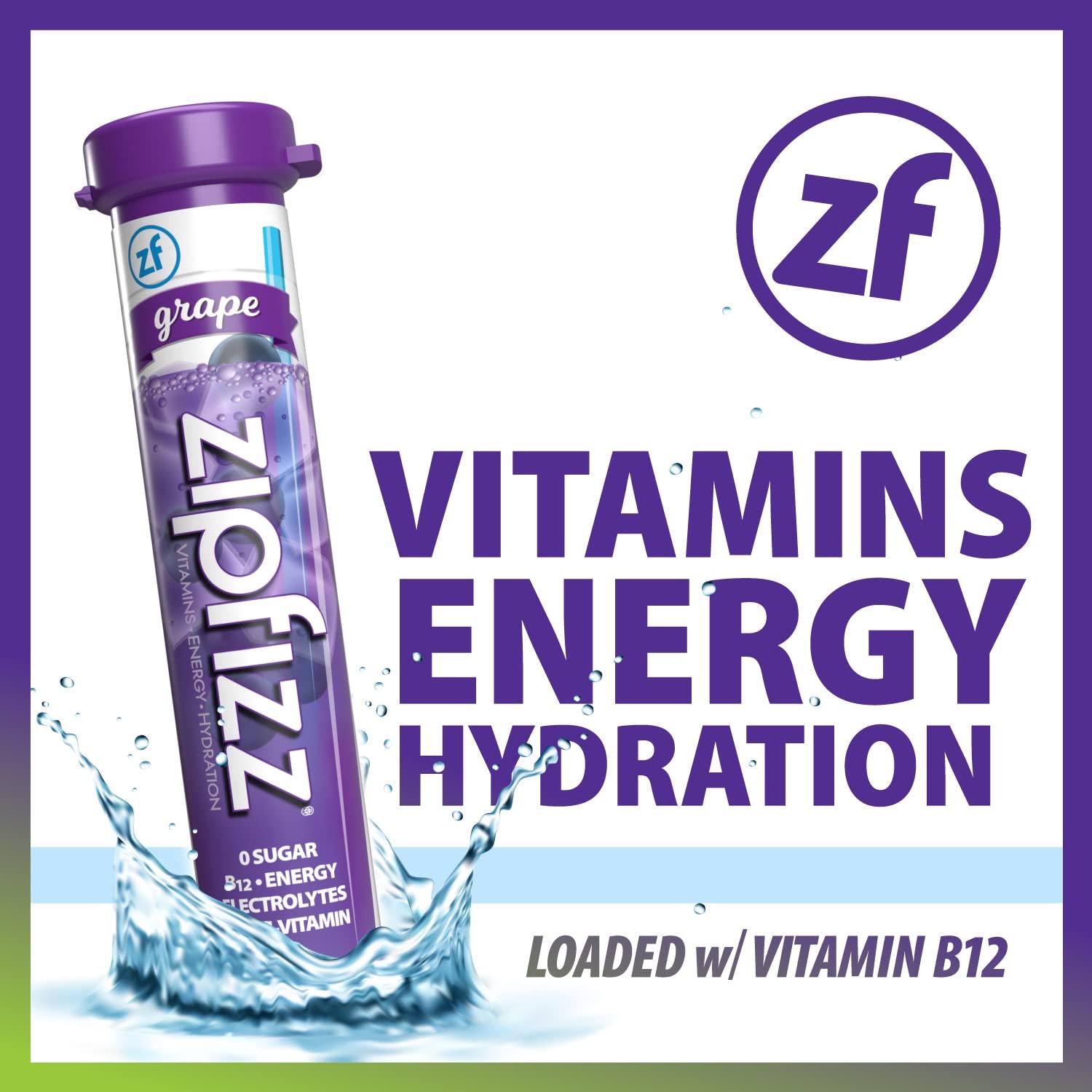 Zipfizz Energy Drink Mix, Electrolyte Hydration Powder with B12 and ...