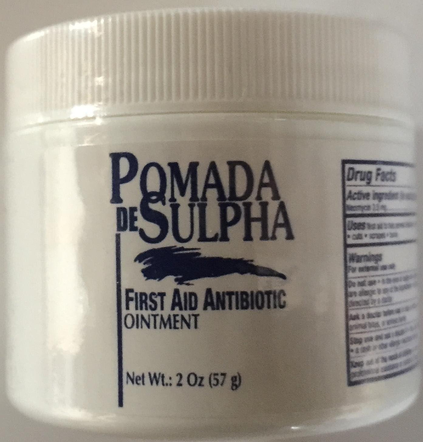 Pomada De Sulpha First Aid Antibiotic Ointment 2 oz. 2-Pack