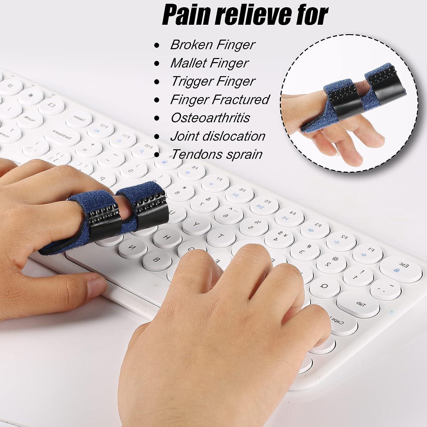 Kids Finger Splint Set - 4PCS Finger Braces for Injury Relief & Pain ...