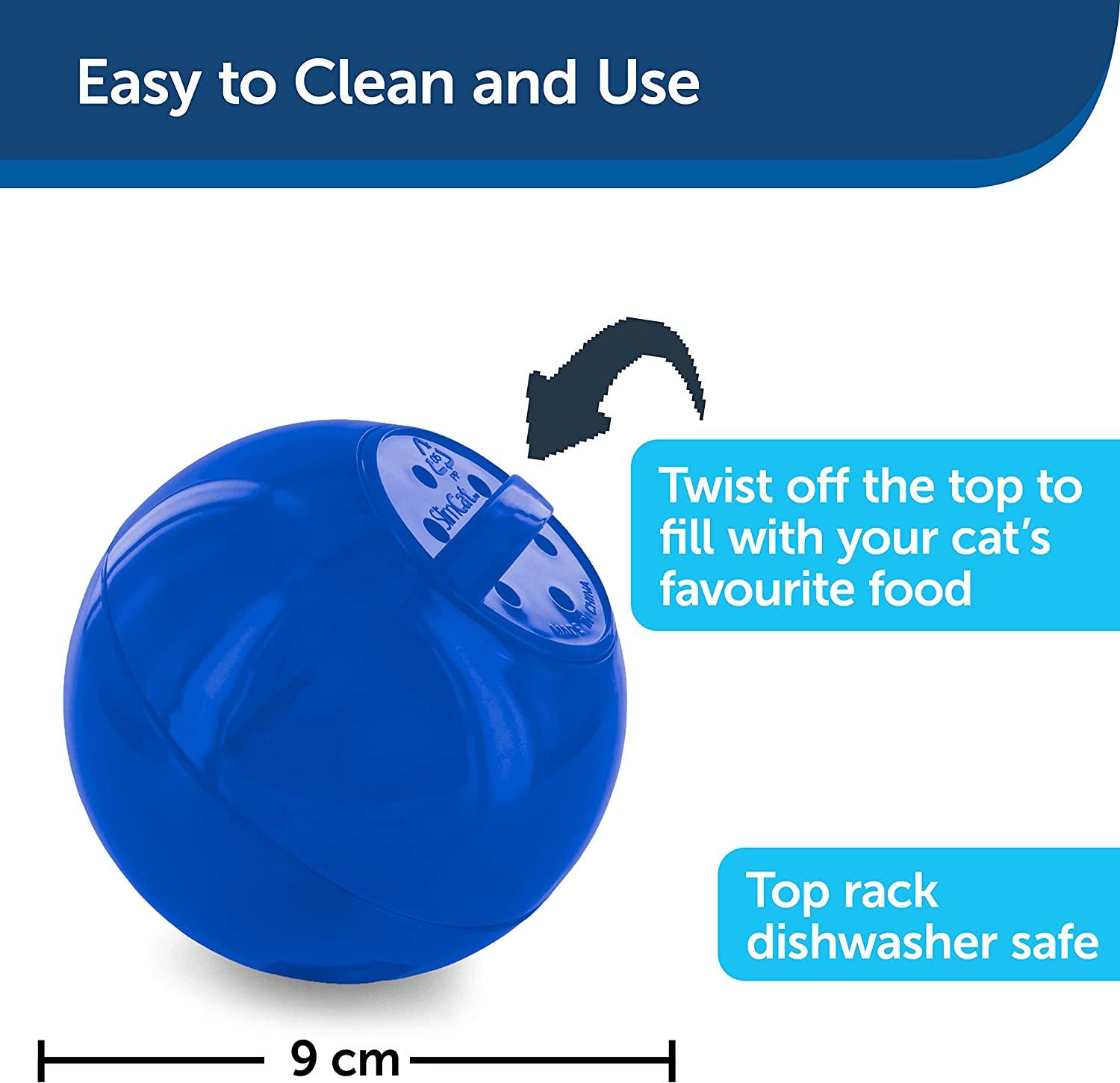 PetSafe Slimcat Feeder Ball - Interactive Cat Toy for Portion Control ...