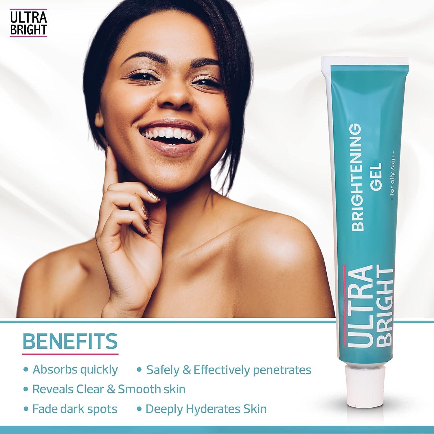 ULTRA BRIGHT Brightening Gel - 1 fl oz/ 30g - Nourishing Formula for ...