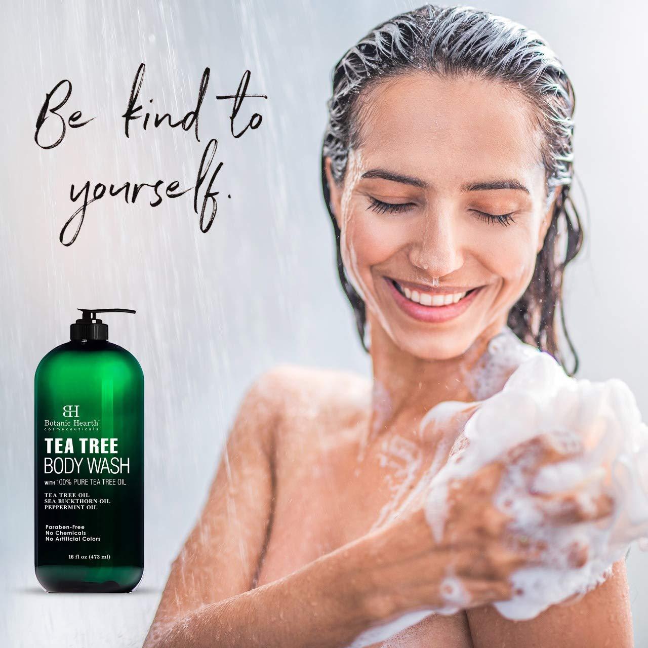 BOTANIC HEARTH Tea Tree Body Wash 16 fl oz - For Nails, Athlete's Foot ...