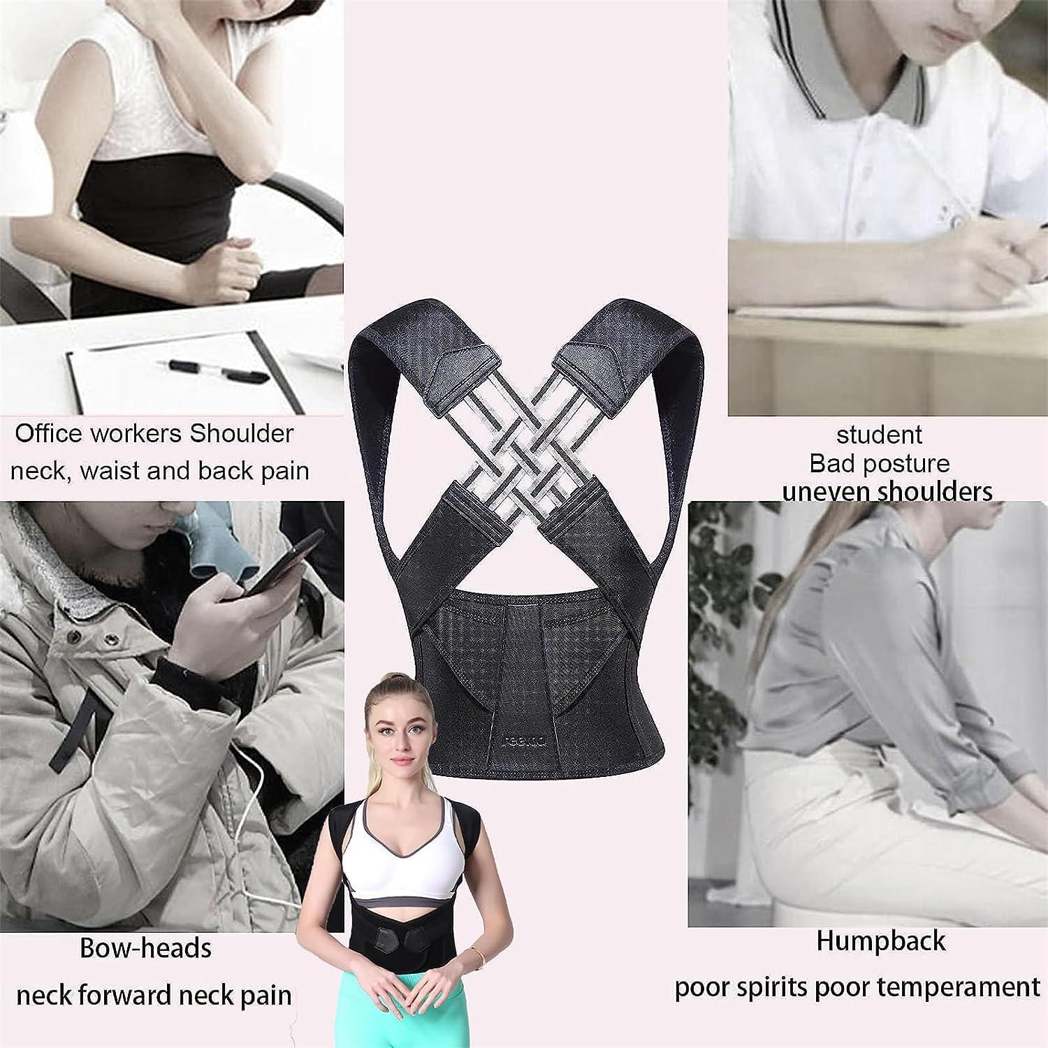 Adjustable Back Posture Belt Office Home Gym Unisex Back Straightener ...