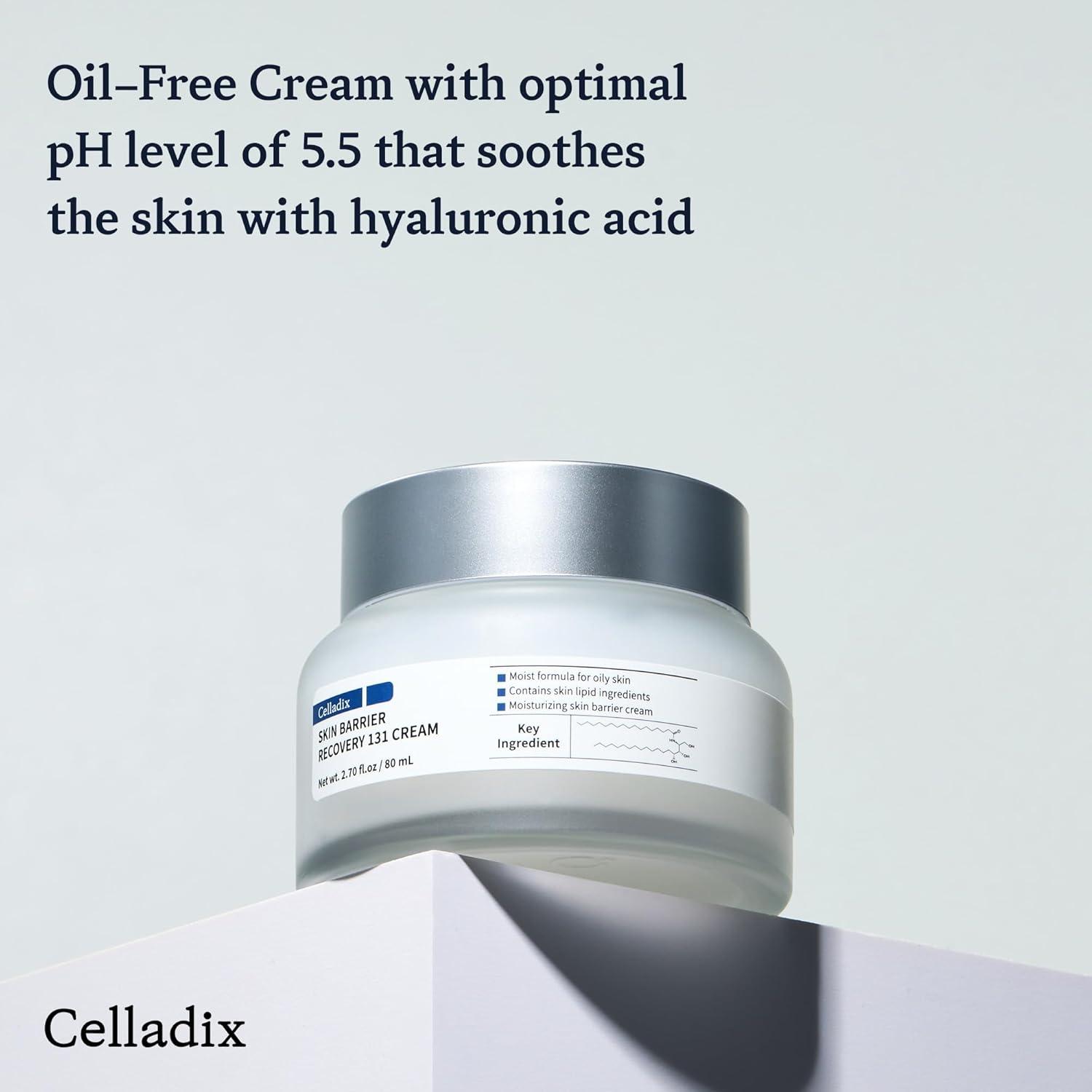 Skin Barrier Recovery 131 Cream - Strengthens & Protects Skin Microbiome Oil-Free Optimal pH 5.5 ...