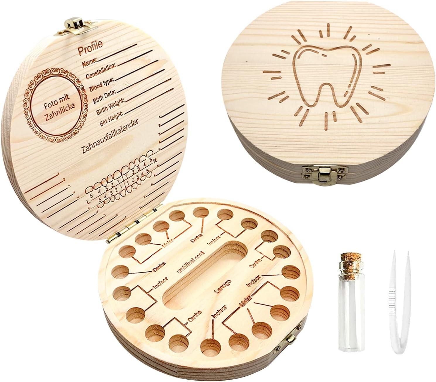 Mooshy Tooth Box for Girls - Personalized Milk Tooth Cubes & Wooden ...