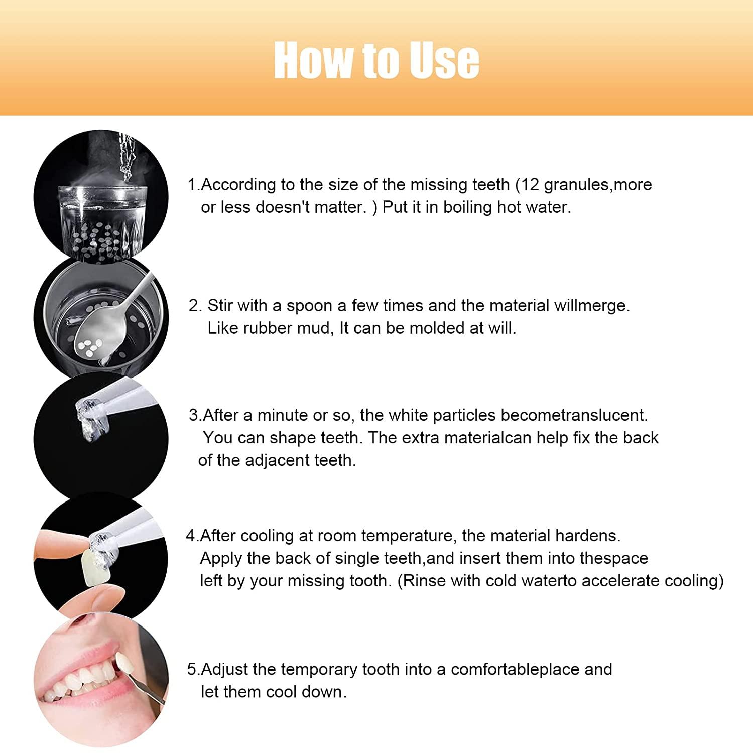 Yellow-A1 Tooth Repair Kit | Missing Tooth & Gaps Filling | Moldable ...
