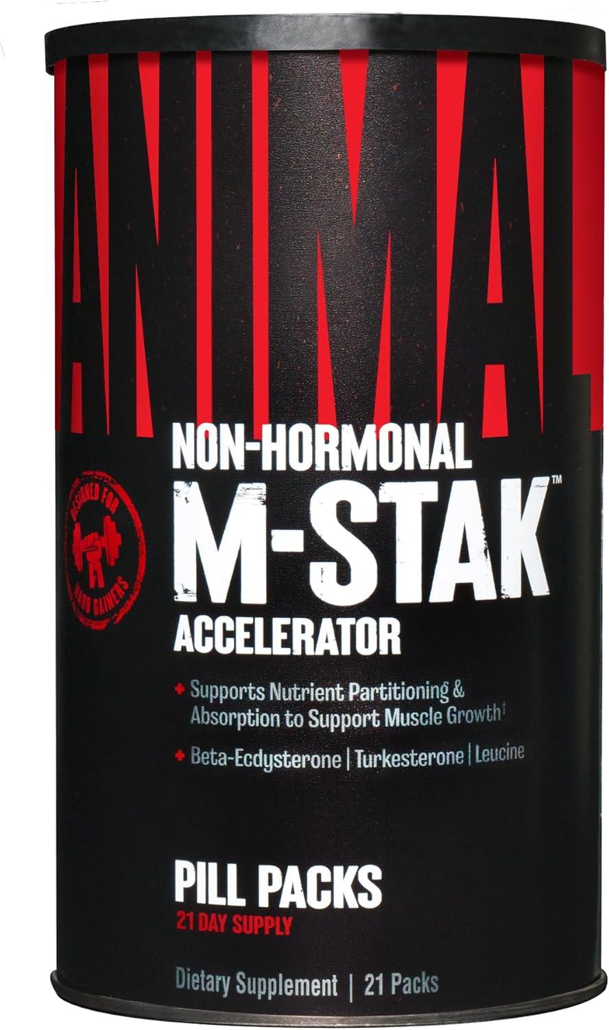Animal Test Testosterone Booster 21 Day Cycle & M-Stak Hard Gainer ...