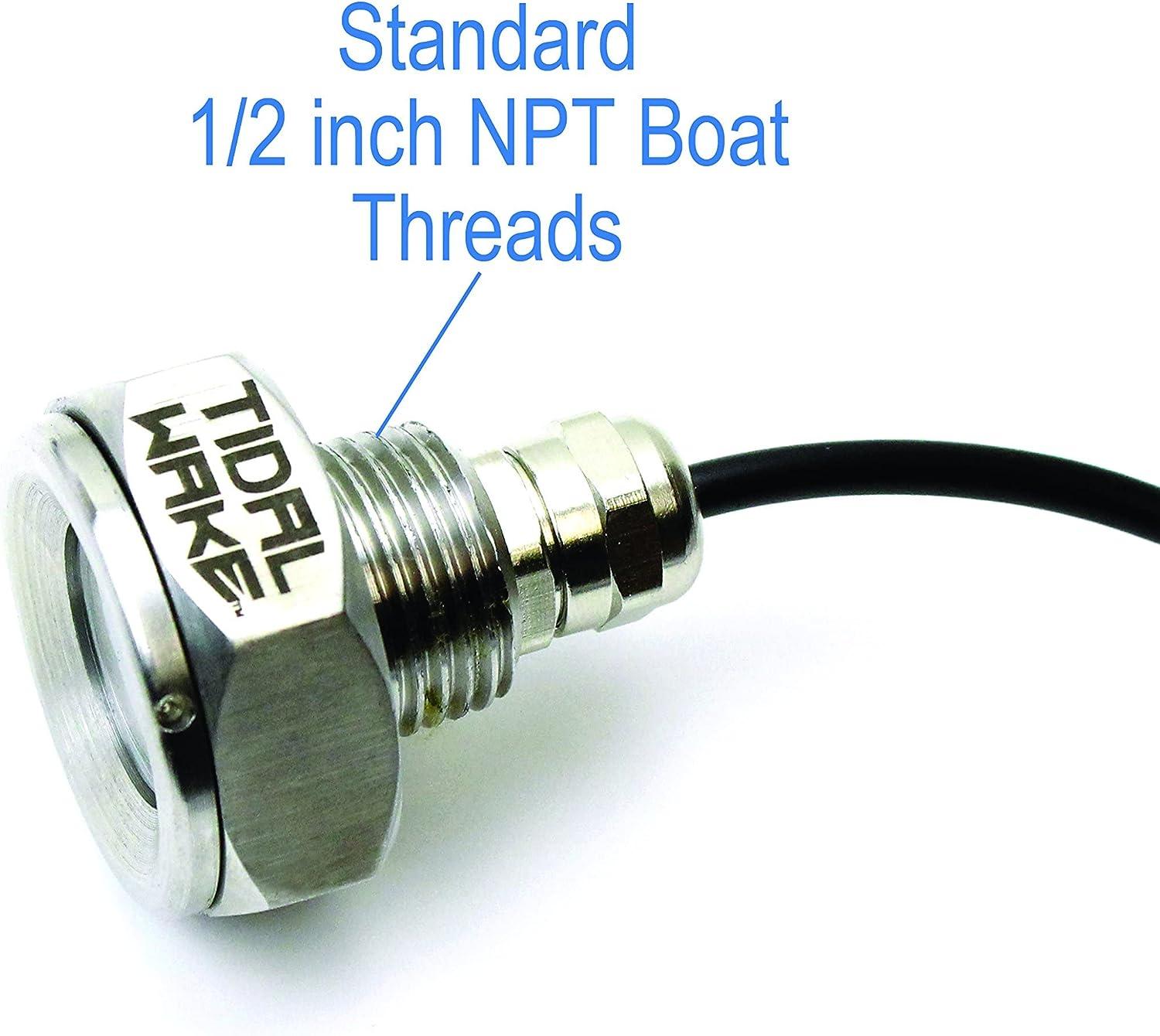 Tidal Wake IP68 Underwater Boat Drain Plug LED Light - Blue | Easy ...