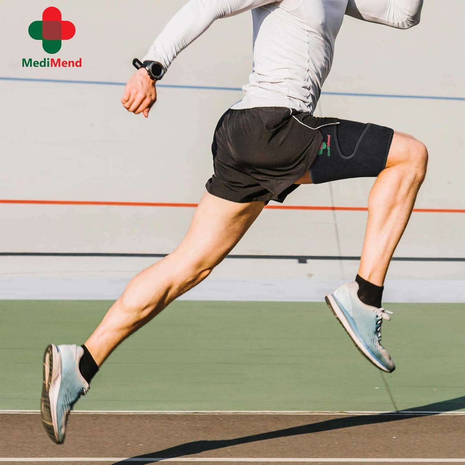 Adjustable Thigh Support for Men & Women - Large Hamstring & Quad Pain ...