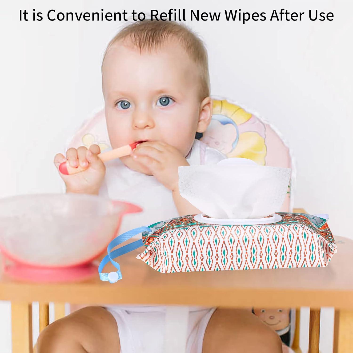4-Pack Baby Wet Wipes Bags - Reusable Travel Containers for Easy ...