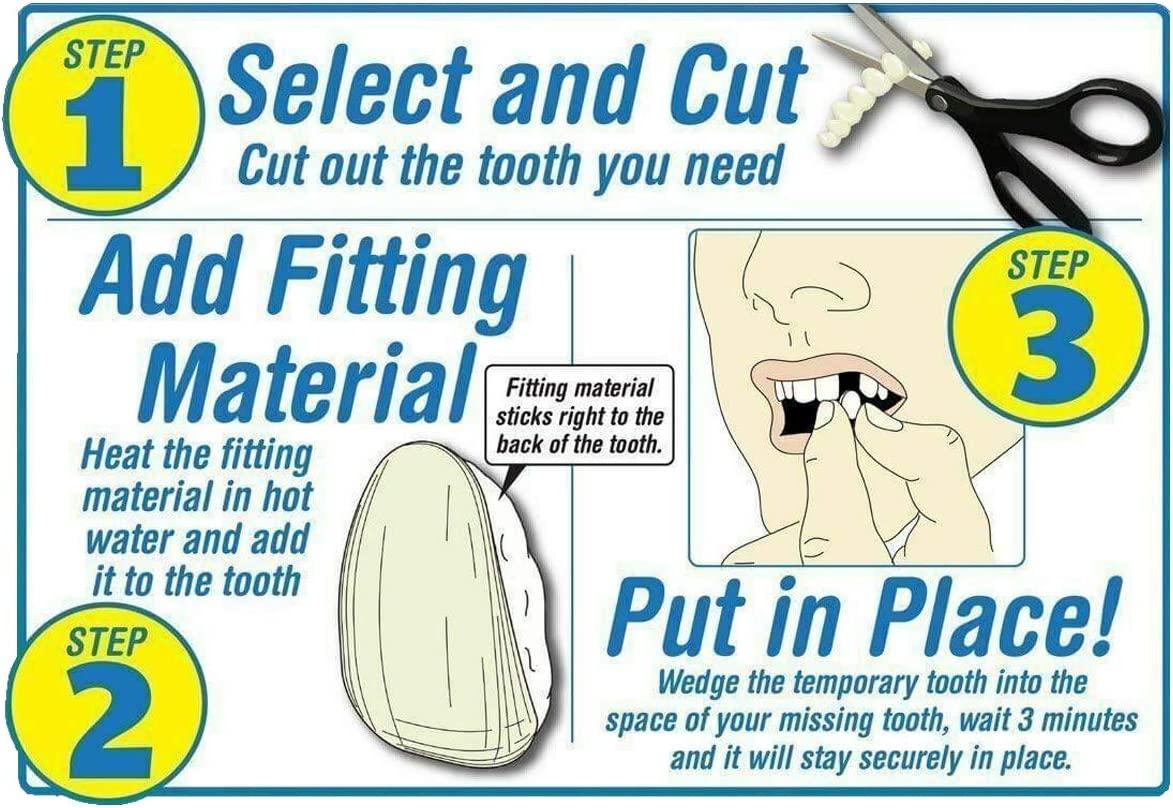 Instant Smile Select A Tooth Temporary Tooth Replacement Kit - 3 Pack ...