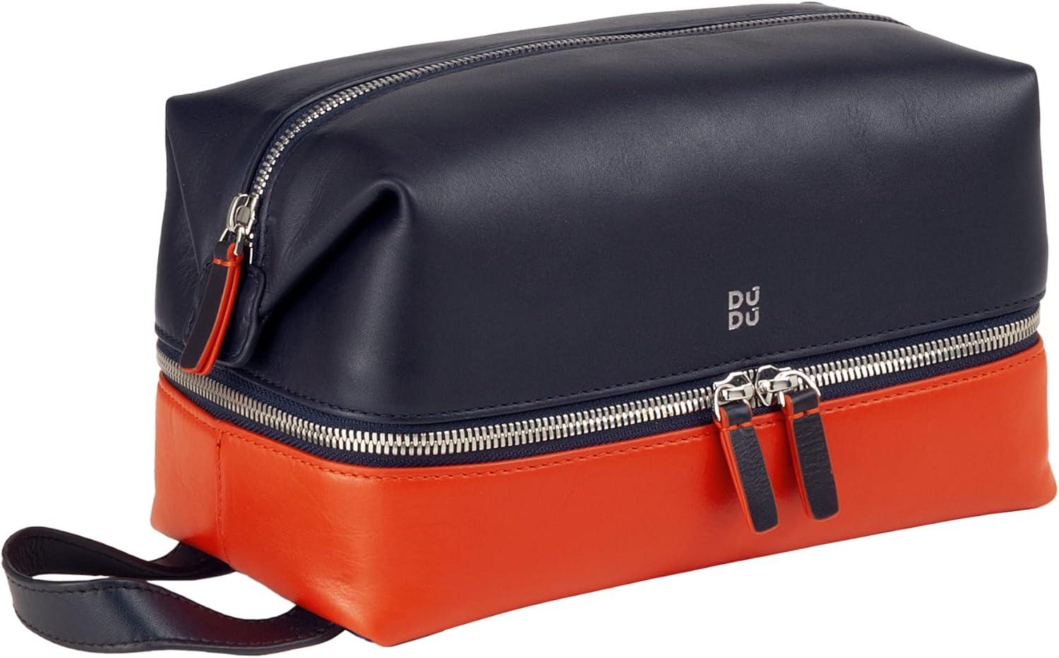 Shop DUDU Handmade Leather Beauty Case for Travel | Stylish Toiletry Bag for Men & Women | 2 ...