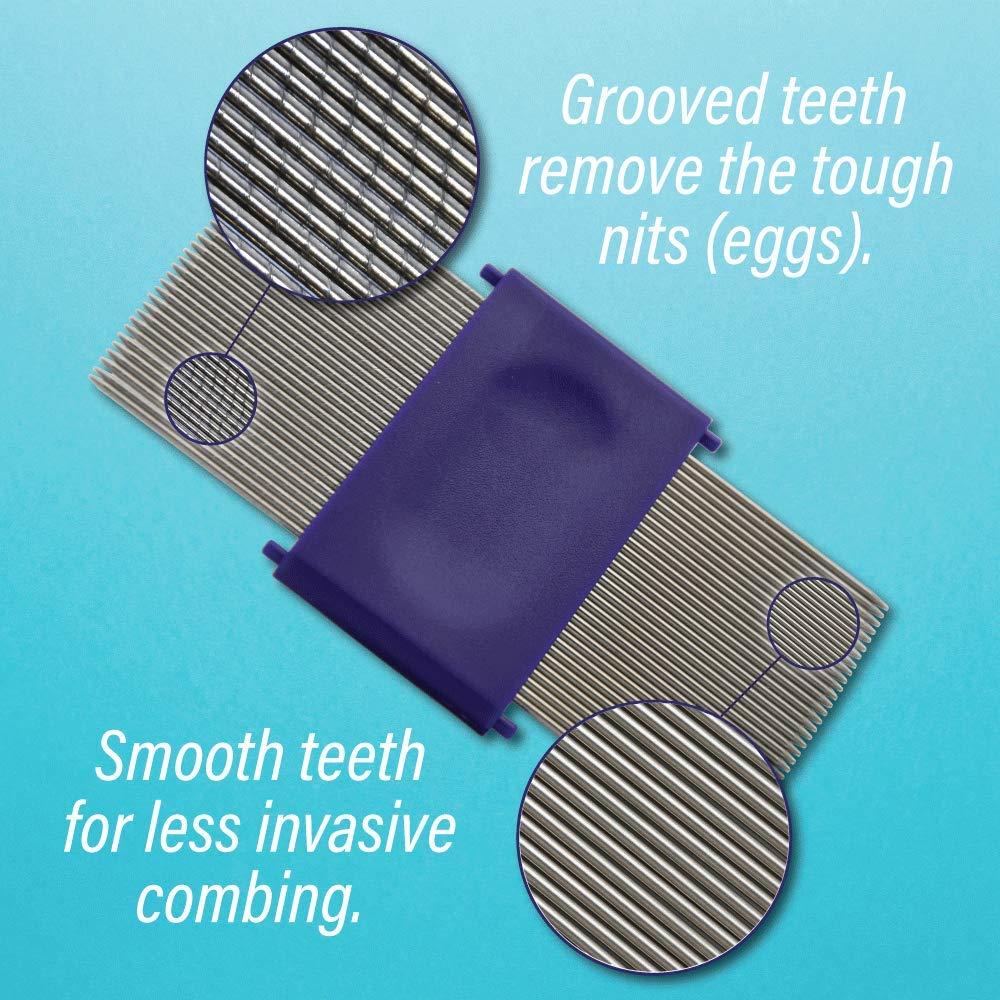 Licefreee NitDuo Metal Lice Comb | Dual Sided Nit Comb for All Hair ...