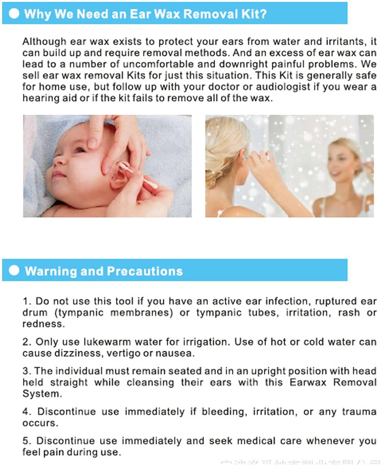 500ml Ear Flushing Kit for Safe and Easy Ear Wax Removal at Home - Ear ...