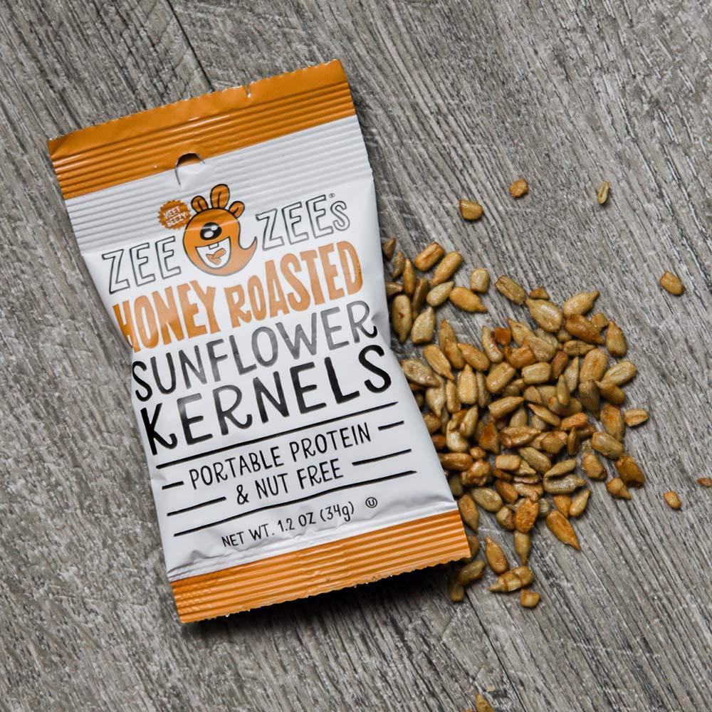 Zee Zees Honey Roasted Sunflower Kernels - Nut Free, Plant Protein - 1 ...