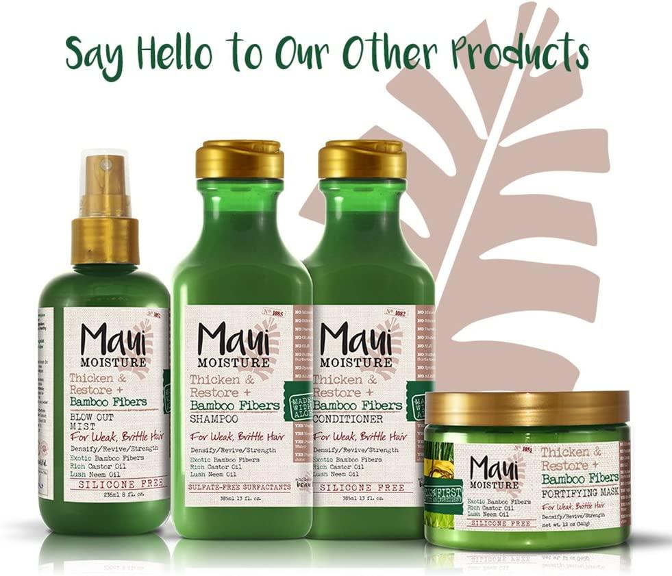 Maui Moisture Bamboo Fibers Volumizing Blow Out Mist - 8 oz | Vegan ...