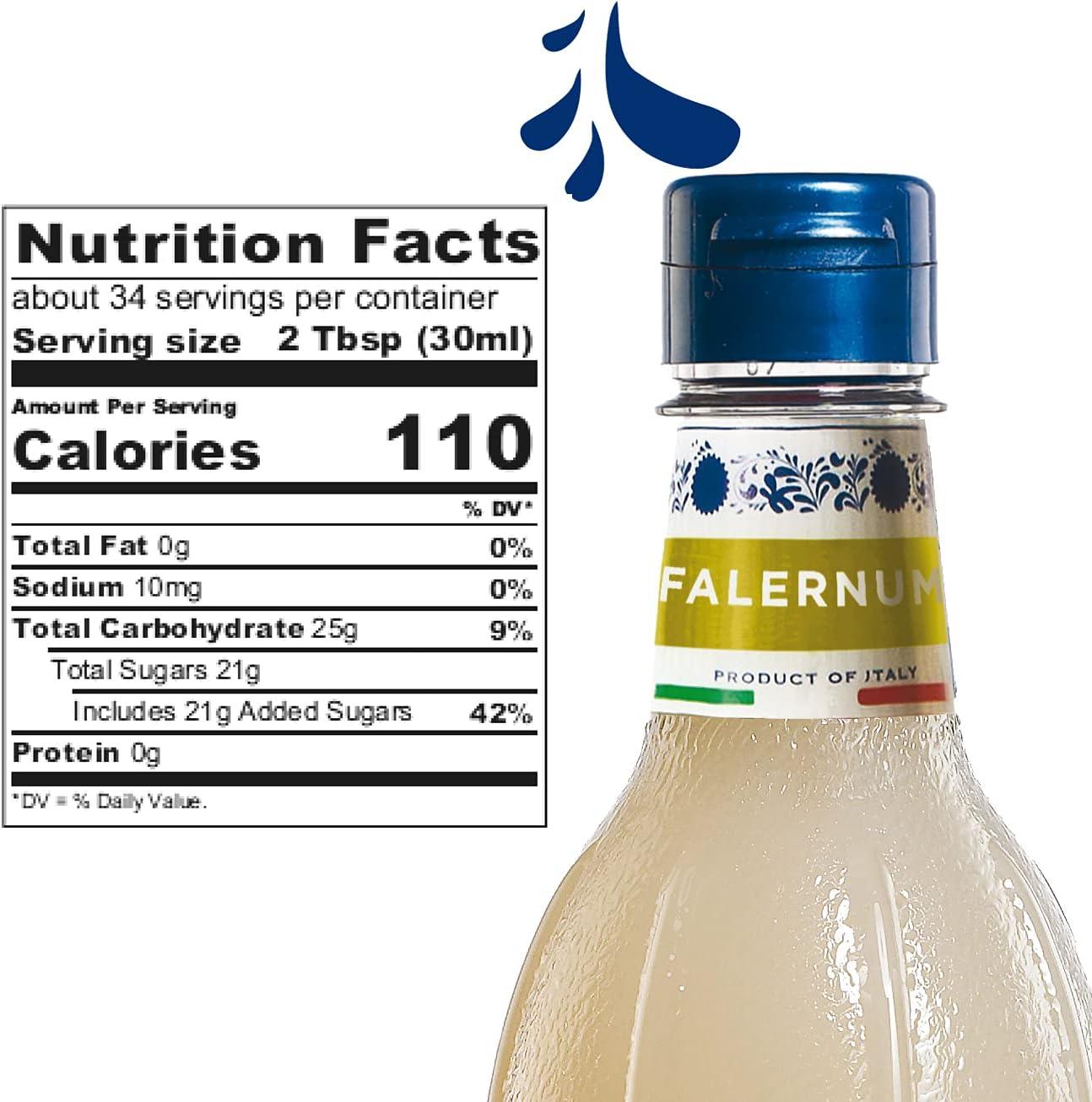 Fabbri Italian Flavoring Syrup Falernum 33.8 Ounce (1 Liter) | Buy Now ...