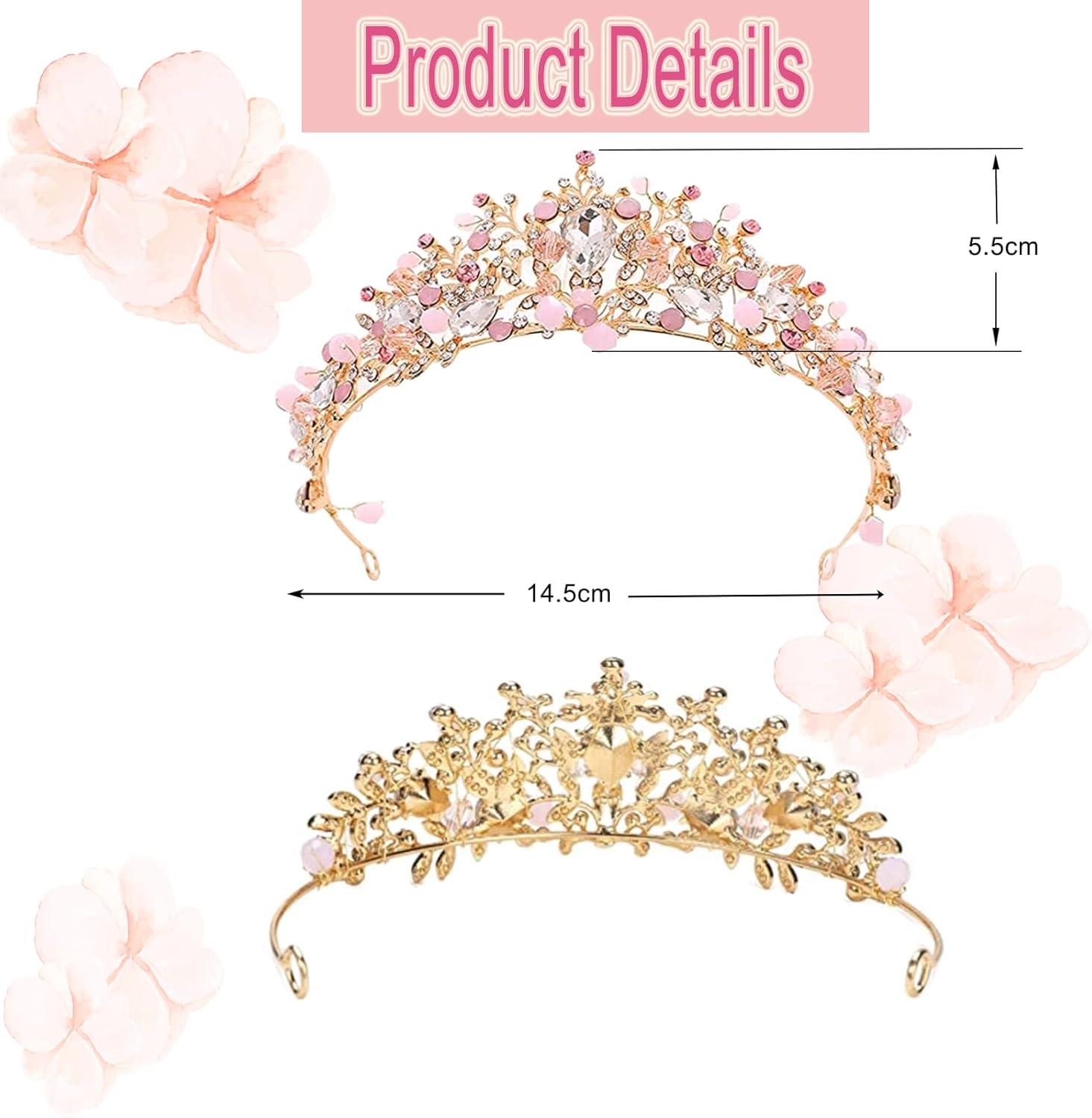 Bogoro Qazuwa Krone Tiara - Elegant Wedding Crown with Crystals ...