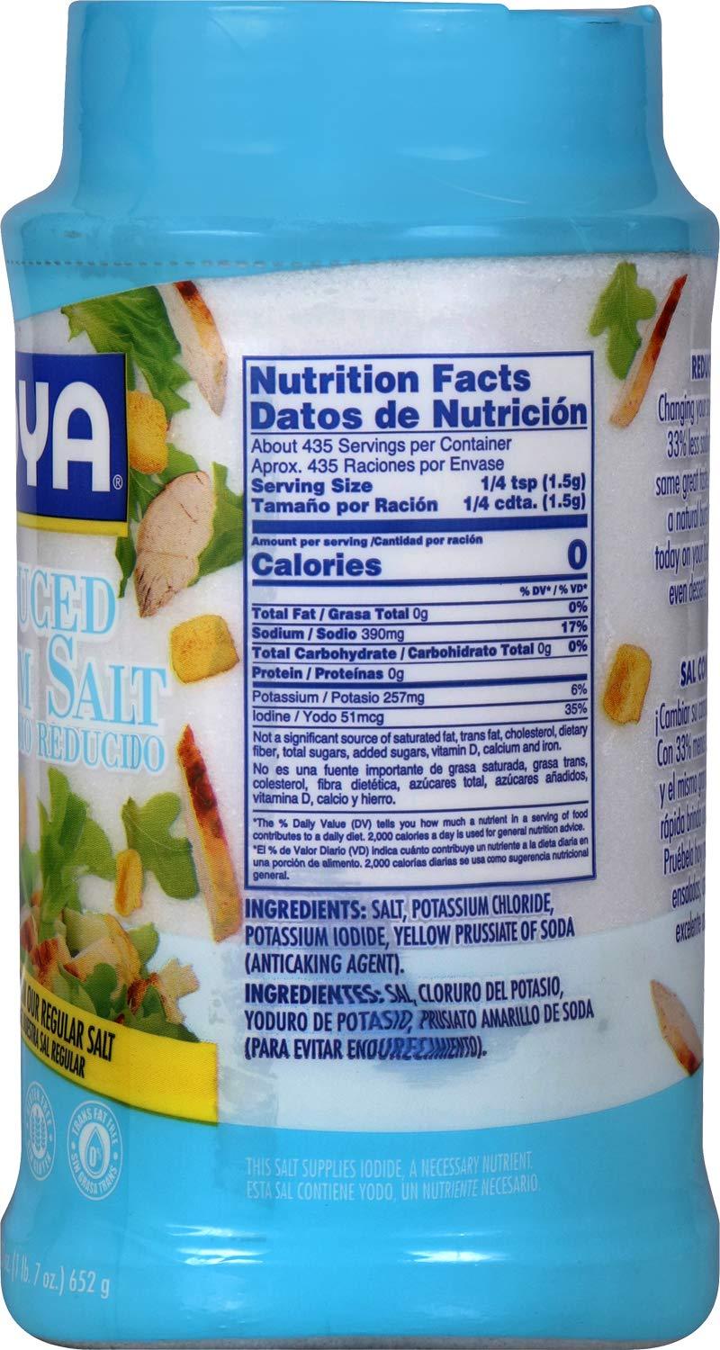 Goya Foods Reduced Sodium Salt 23 oz (Pack of 12) | Low Sodium ...