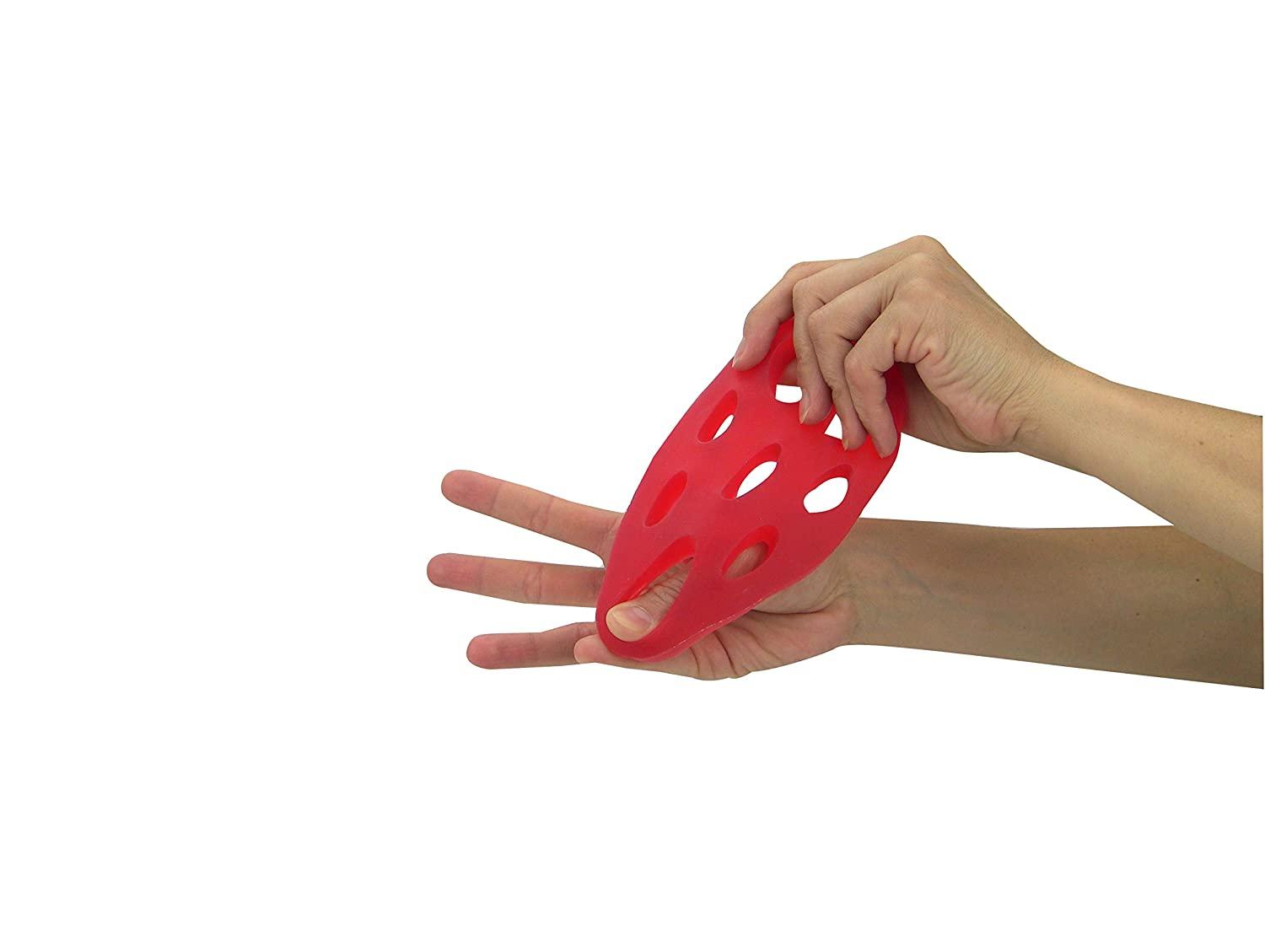 TheraBand Hand Xtrainer Non-Latex Hand Exerciser - Red Soft Grip ...