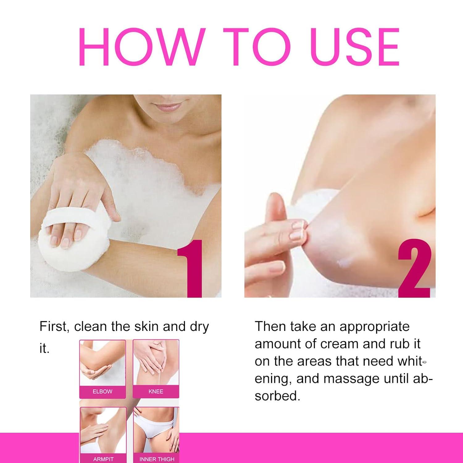 Skin Whitening Cream | Armpit & Underarm Lightening | Dark Spot Corrector for Body | 2oz ...