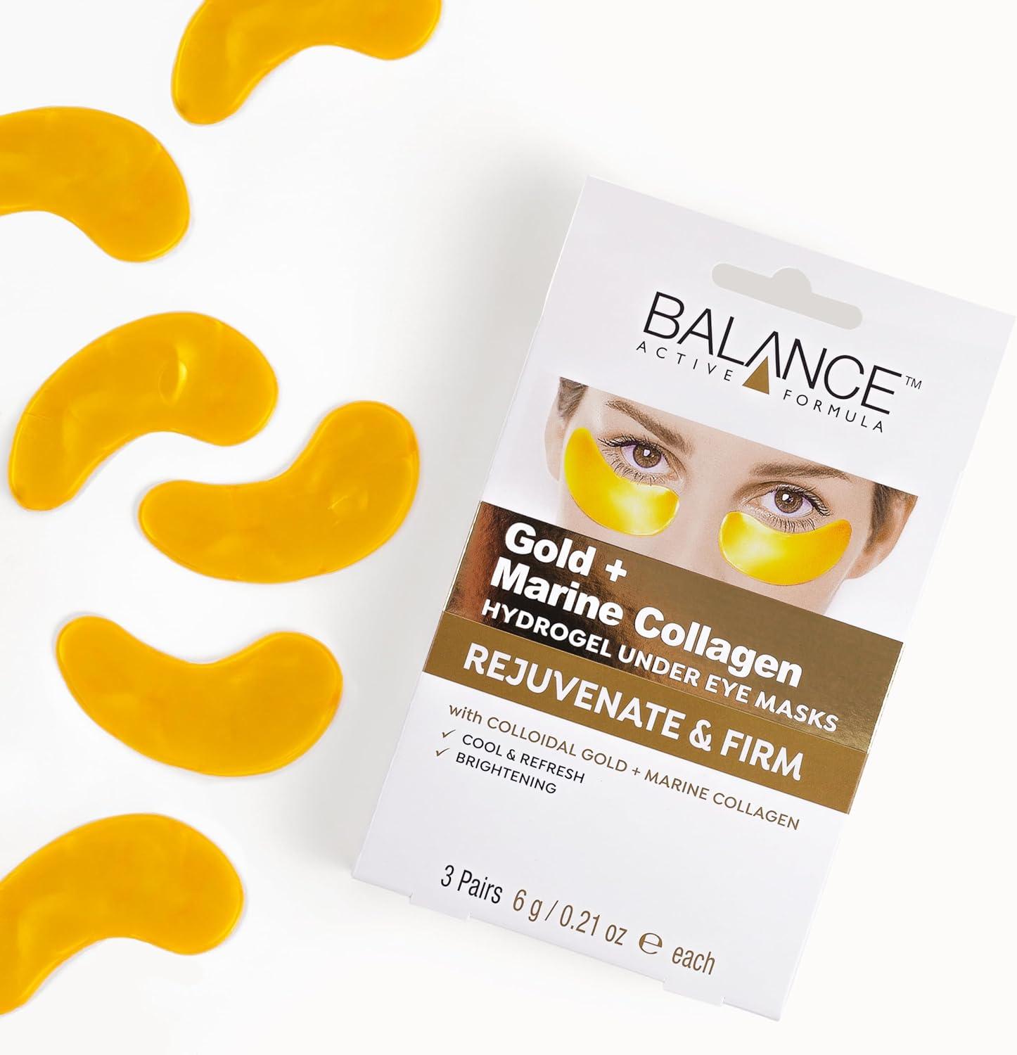 Balance Active Formula Gold & Marine Collagen Hydrogel Under Eye Masks ...