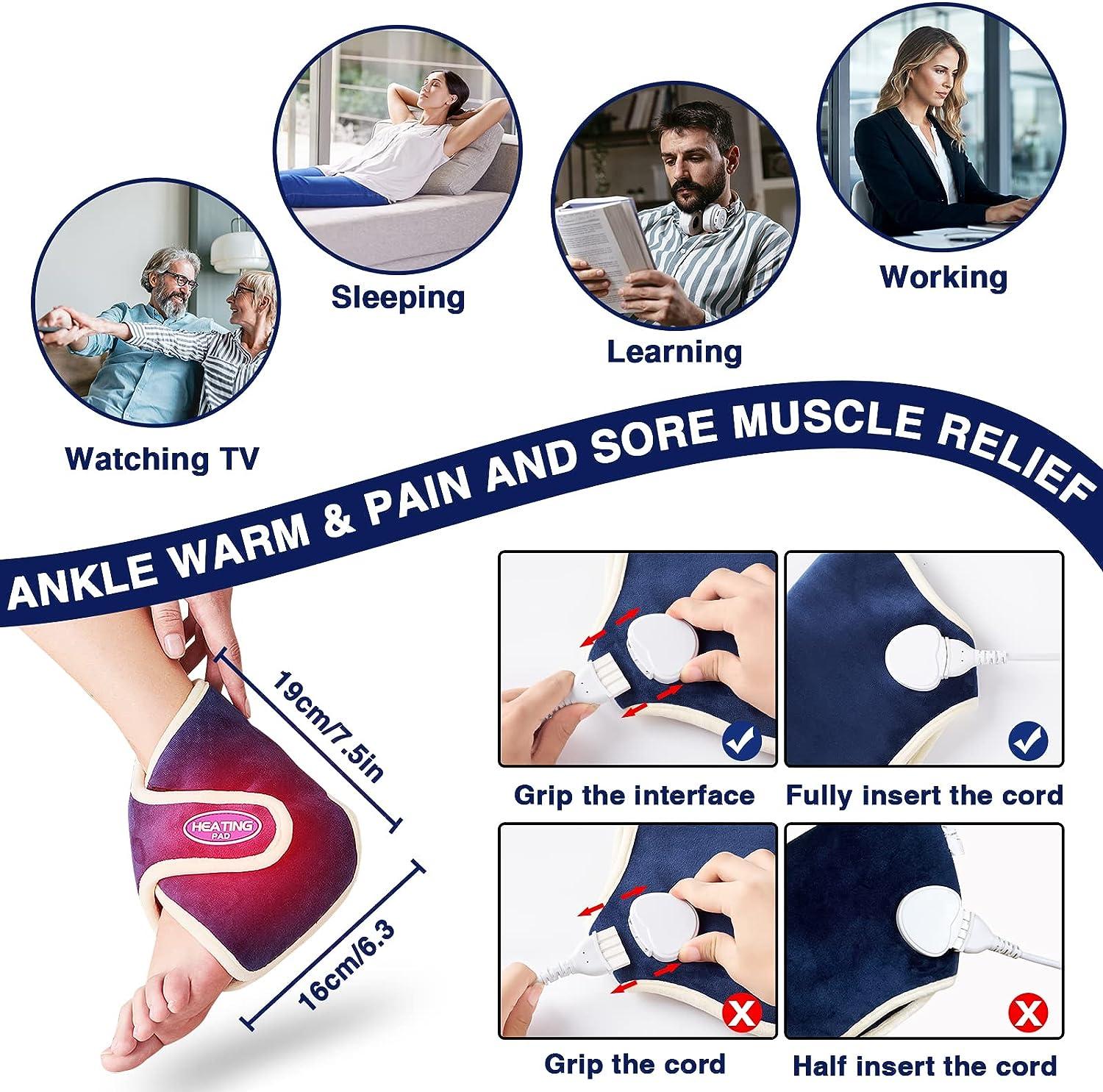 ALDIOUS Electric Heating Pad for Feet and Ankle - Fast-Heating ...